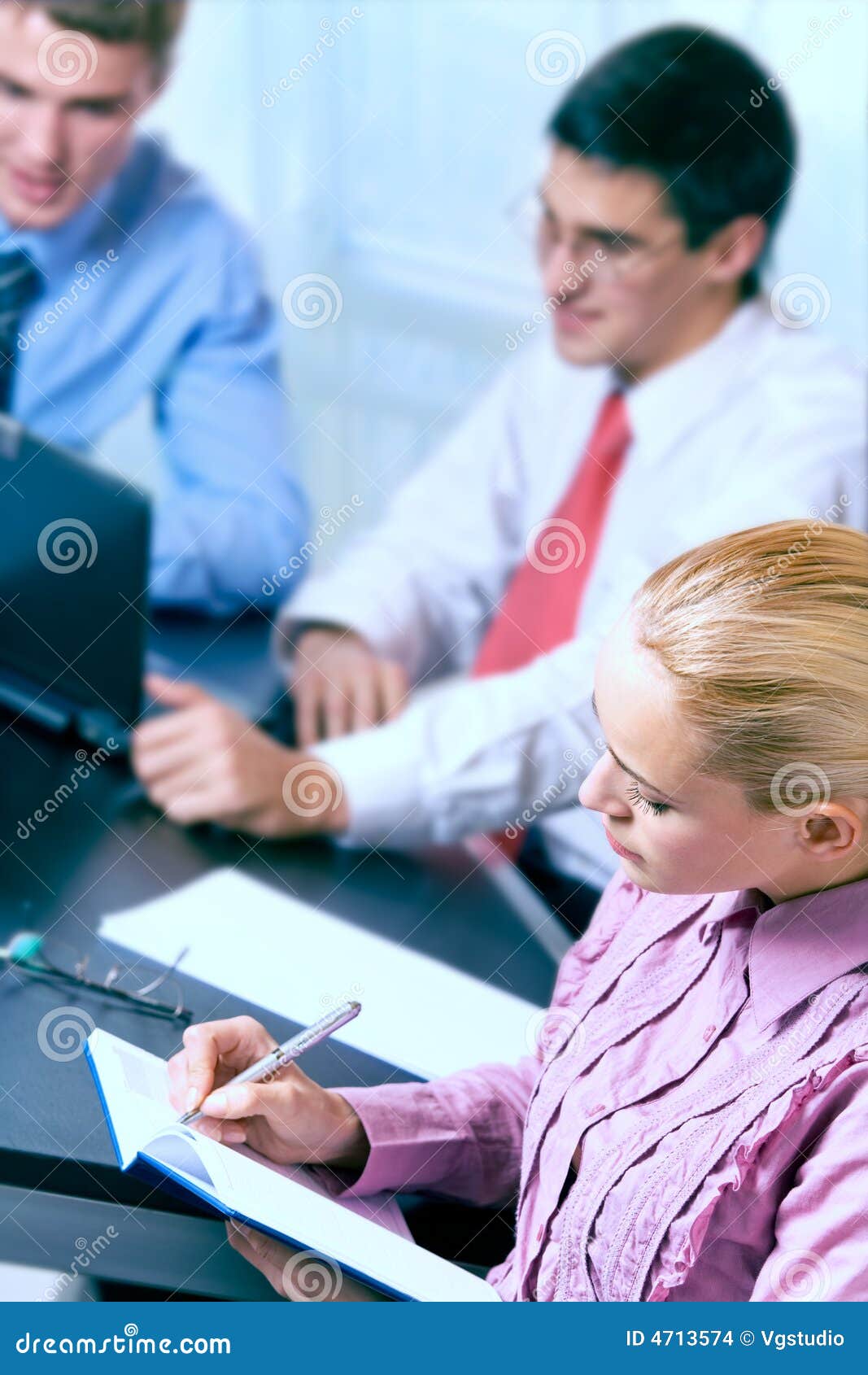 Business Team Working at Office Stock Photo - Image of happy, happiness ...
