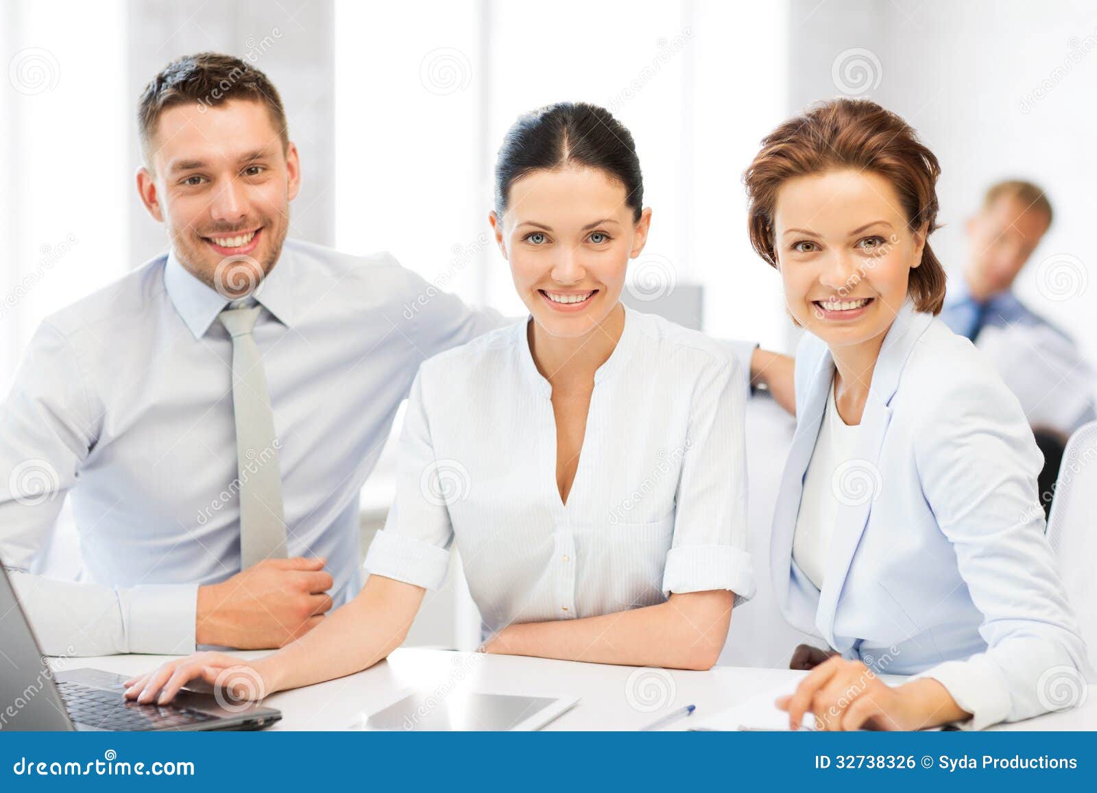 Business Team Working in Office Stock Photo - Image of happy ...