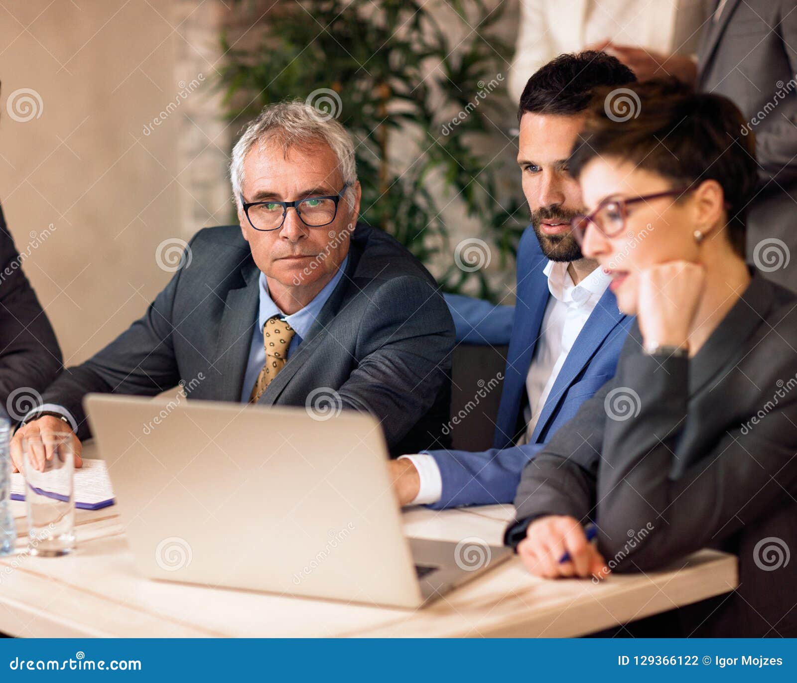 Business Team in Working Process on Meeting Stock Photo - Image of ...