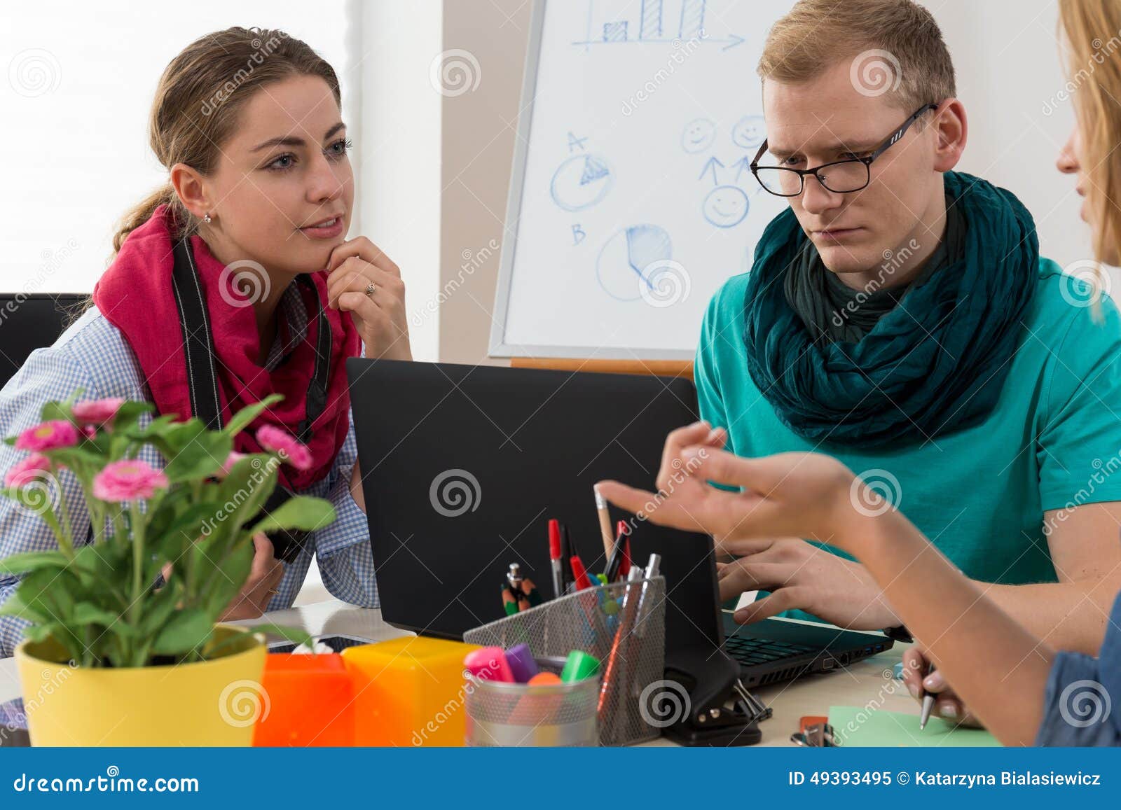 Business Team Working on Project Stock Image - Image of creative ...