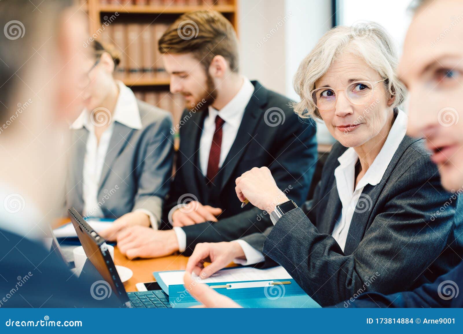 Business Team Working on Some Exciting Project Stock Photo - Image of ...
