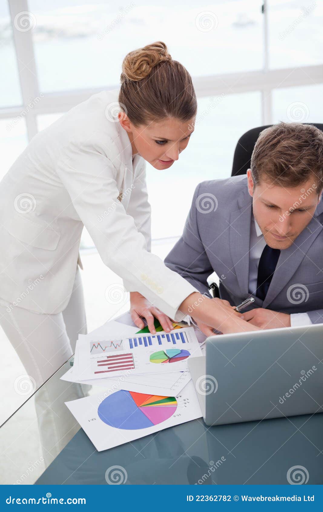 Business Team Working on Survey Results Stock Photo - Image of analyze ...