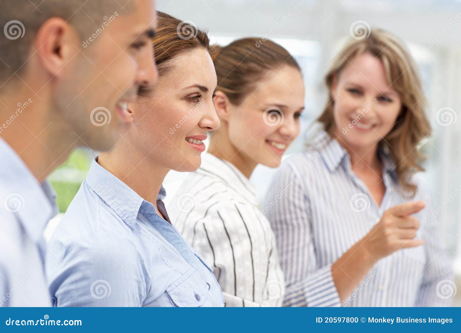 Business Team Working Together Stock Photo - Image of field, depth ...