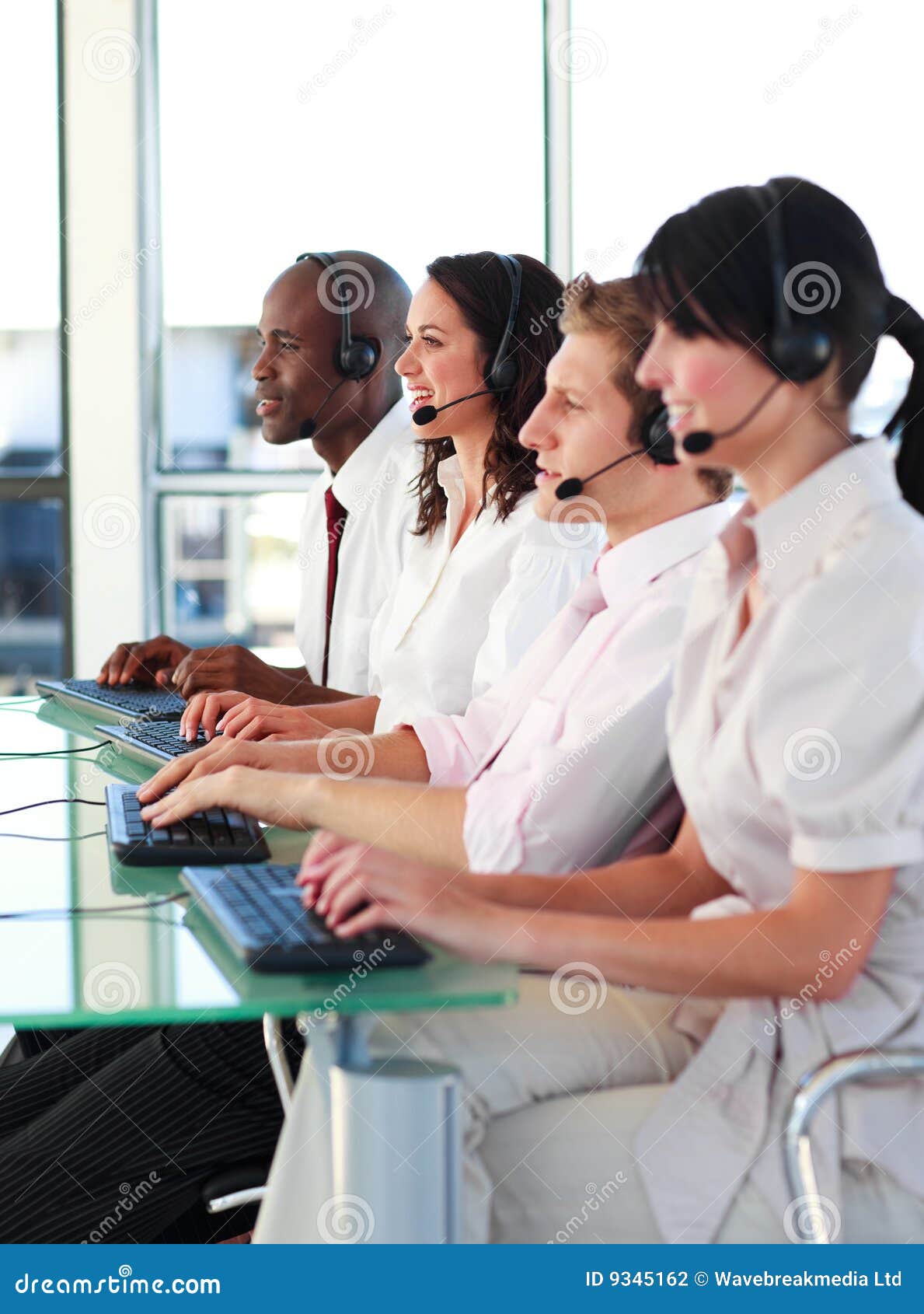 Business Team Working Well Together Stock Photo - Image of four, people ...