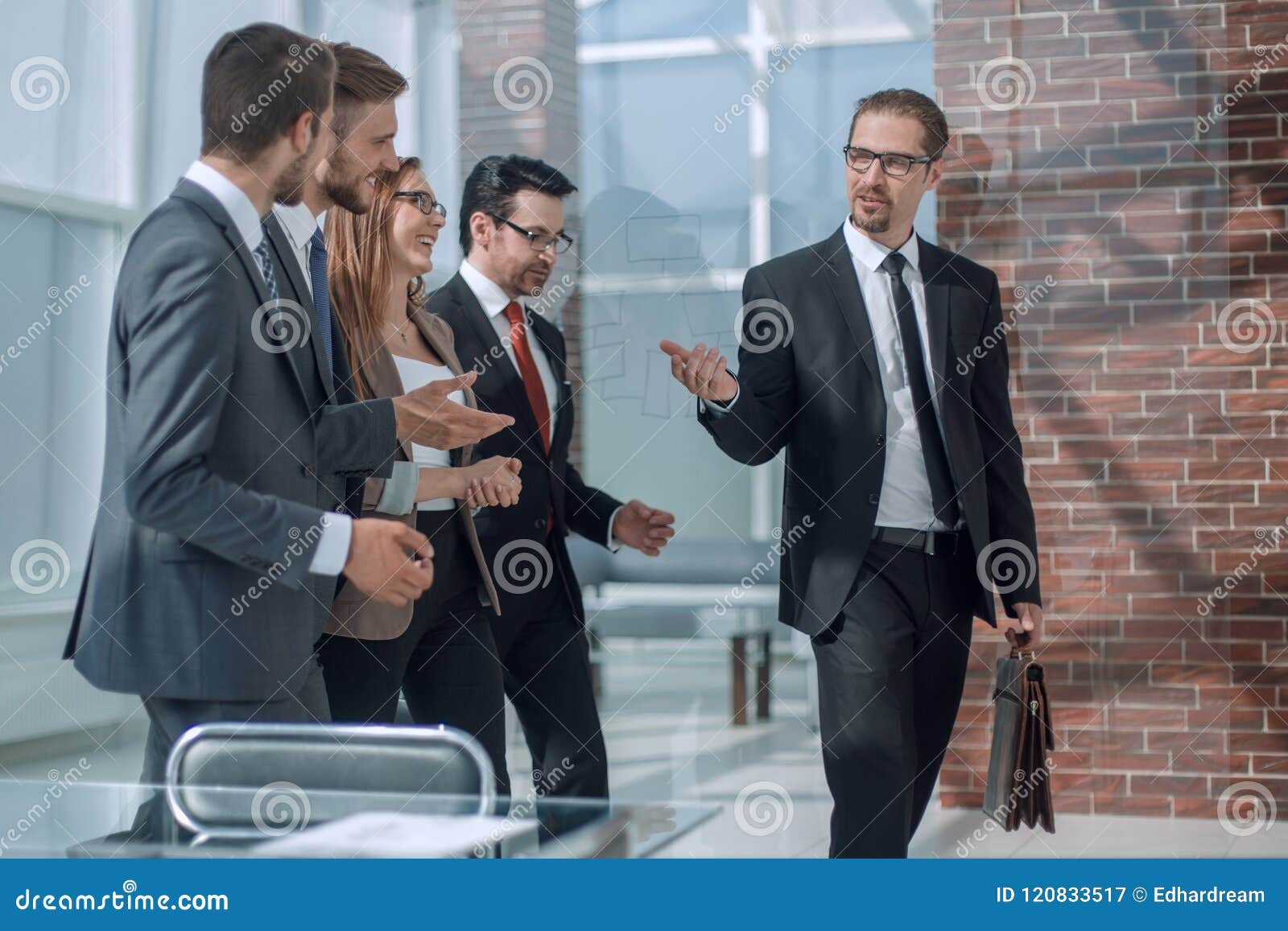 Business Team at Workplace in Office. Stock Image - Image of executive ...