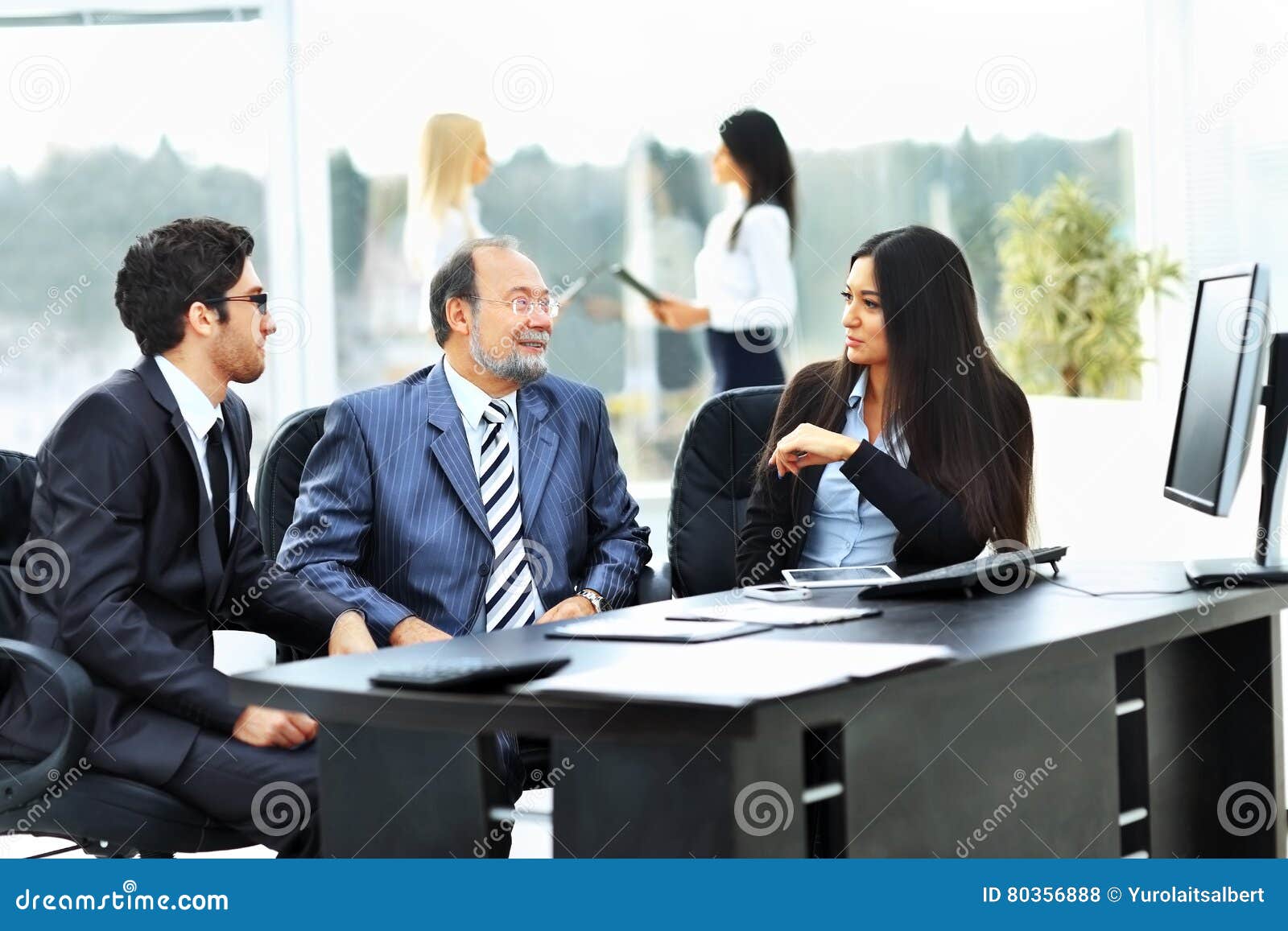 Business Team Works with the Financial Documents Stock Photo - Image of ...