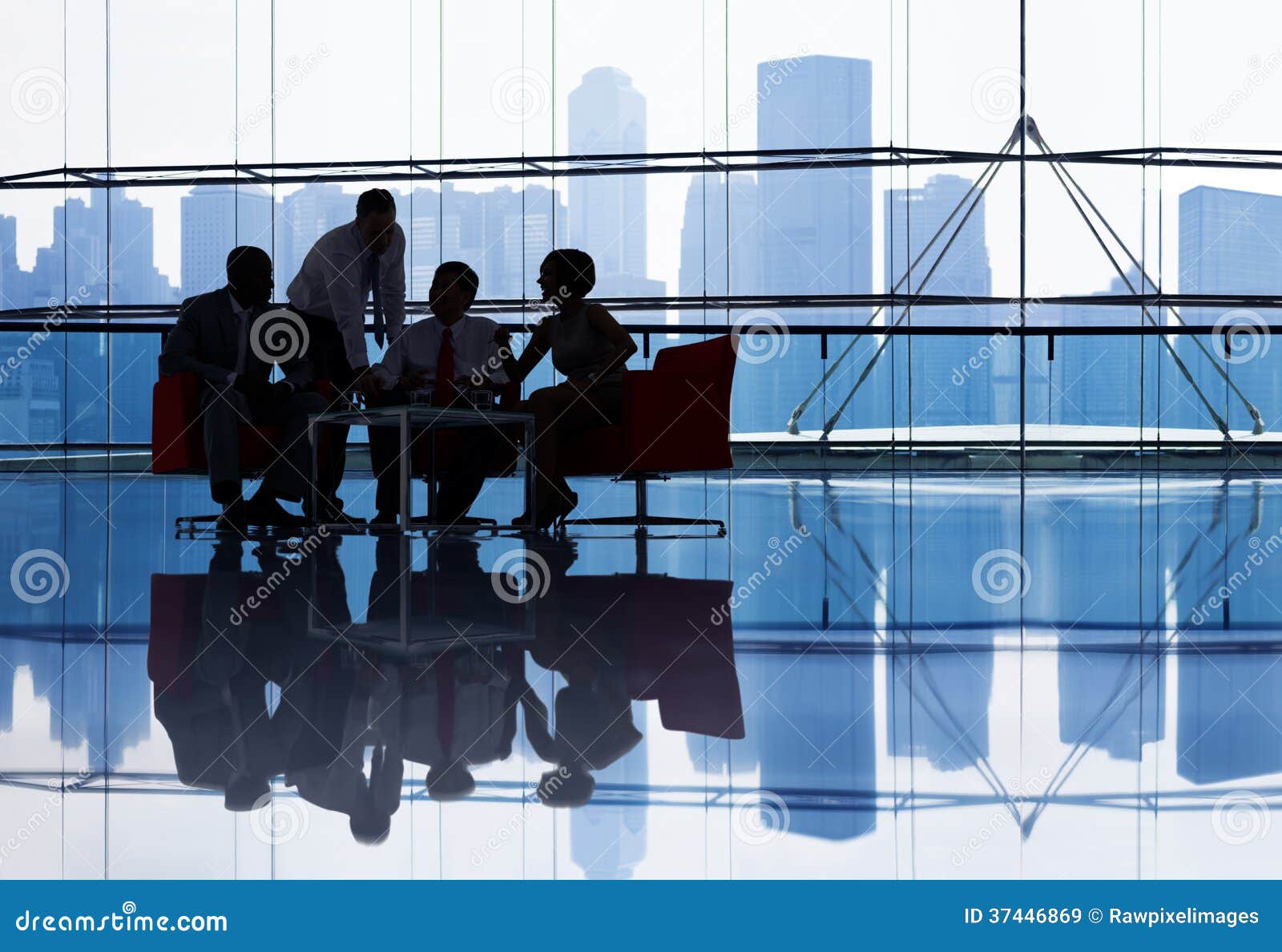 Business TeamMeeting in the Office Stock Image - Image of shadow ...