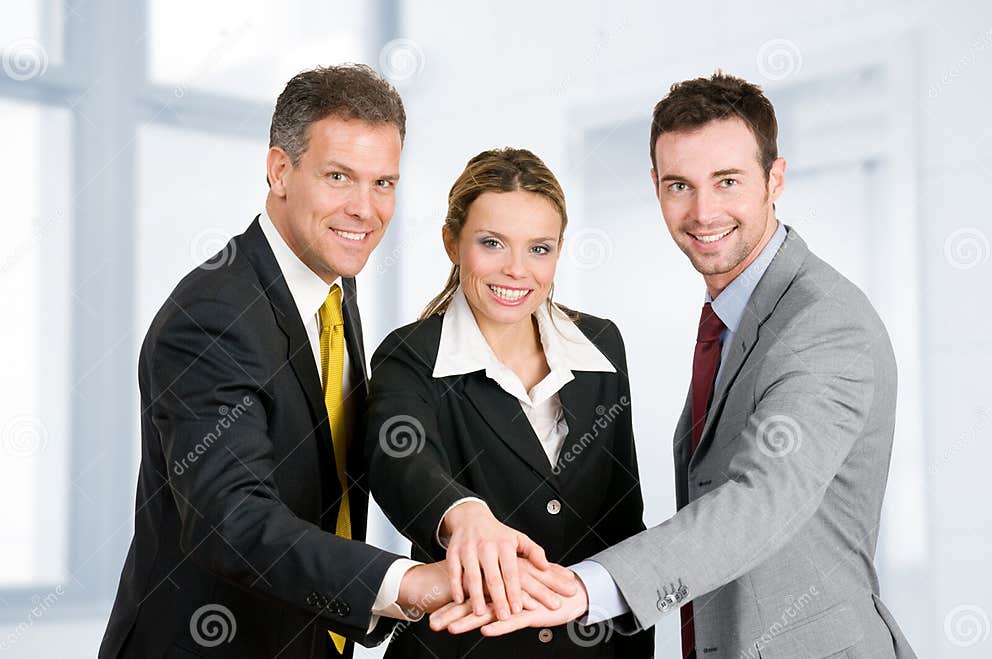 Business teamwork stock image. Image of pile, businessman - 13340955