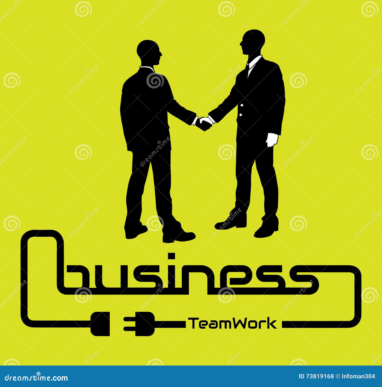 Business Teamwork Background Flyer Poster Stock Illustration ...