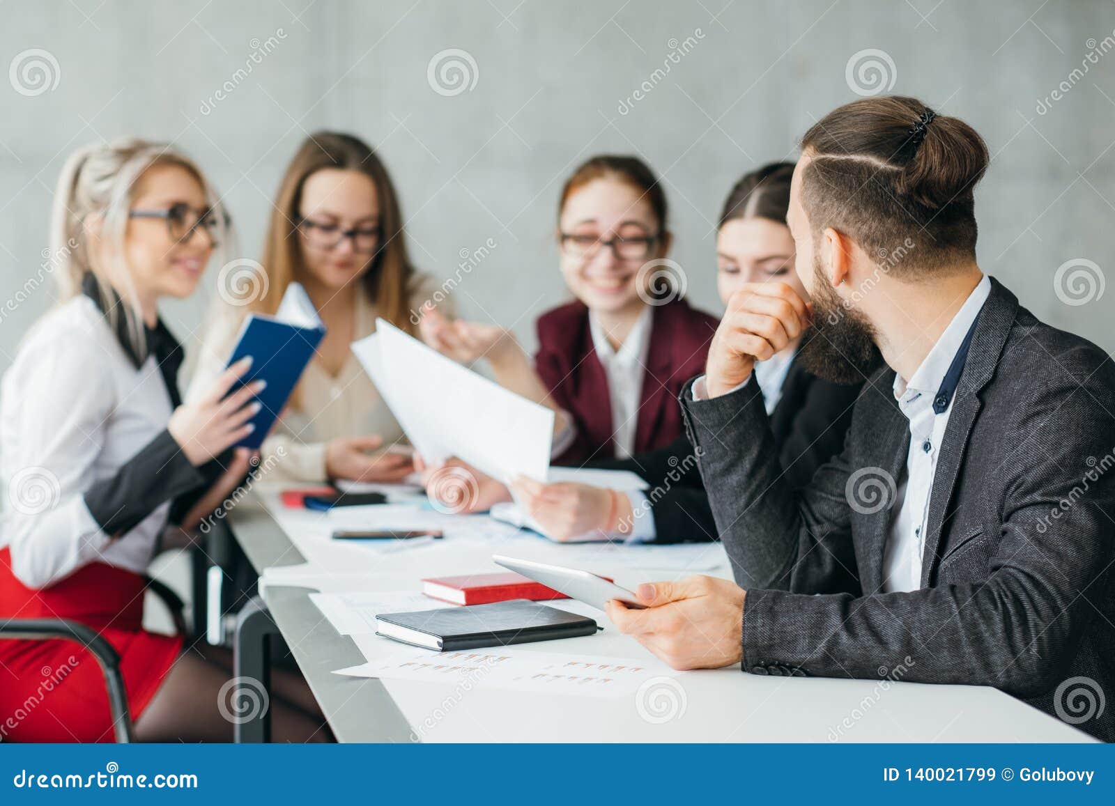 Business Teamwork Colleagues Discussion Strategy Stock Image - Image of ...