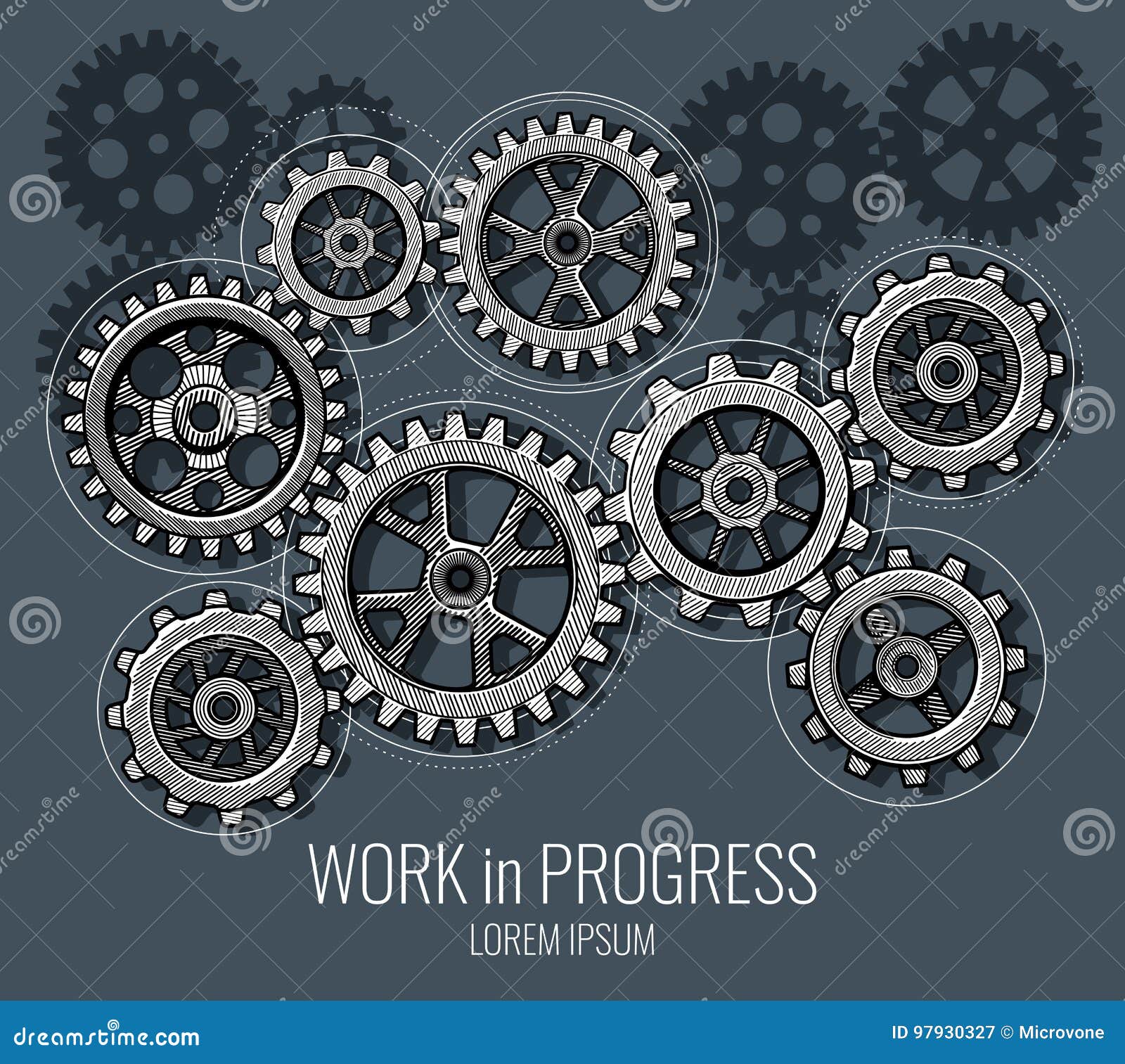 Business Teamwork and Communication Vector Concept with Hand Drawn ...