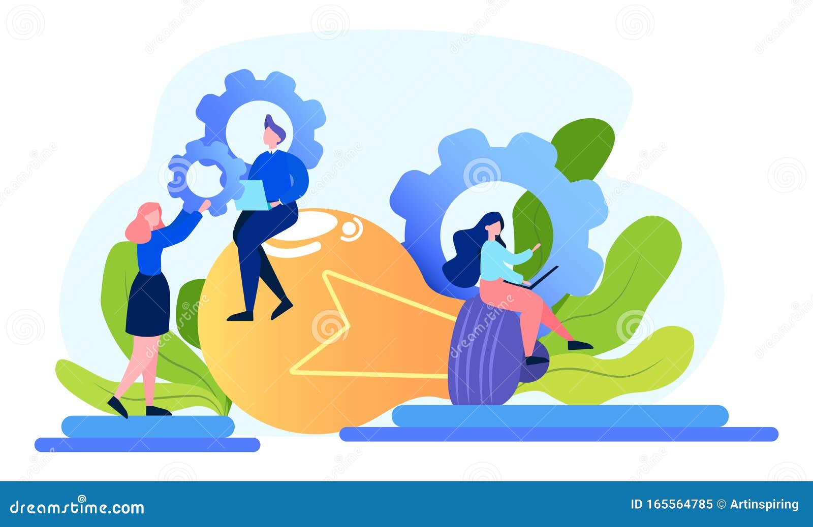 Business Teamwork Concept. Idea of Partnership and Cooperation Stock ...