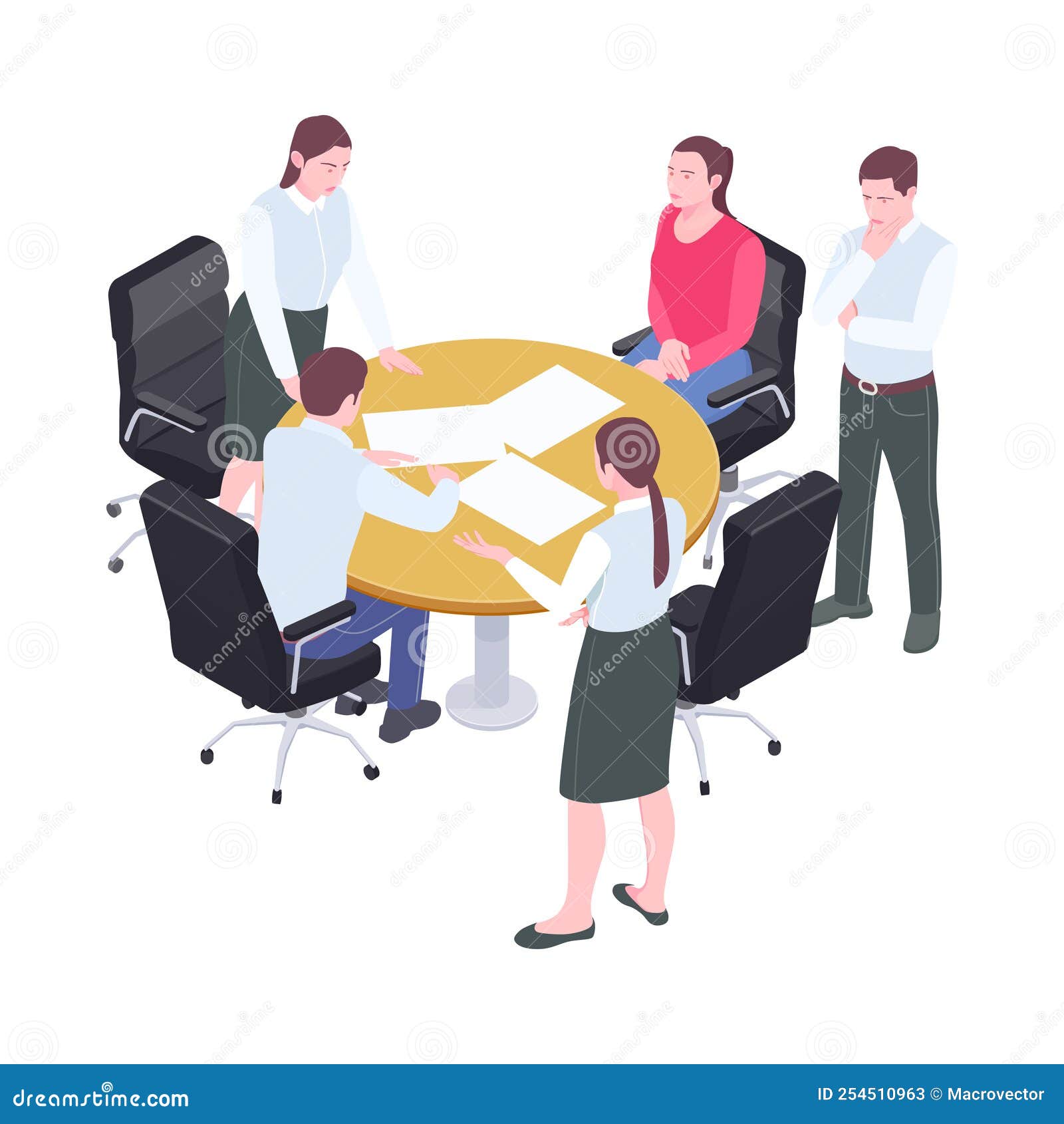 Business Teamwork Concept stock vector. Illustration of professional ...