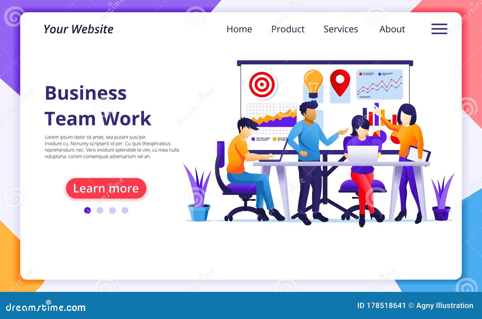 Business Teamwork Concept, People in Meeting and Presentation. Modern ...
