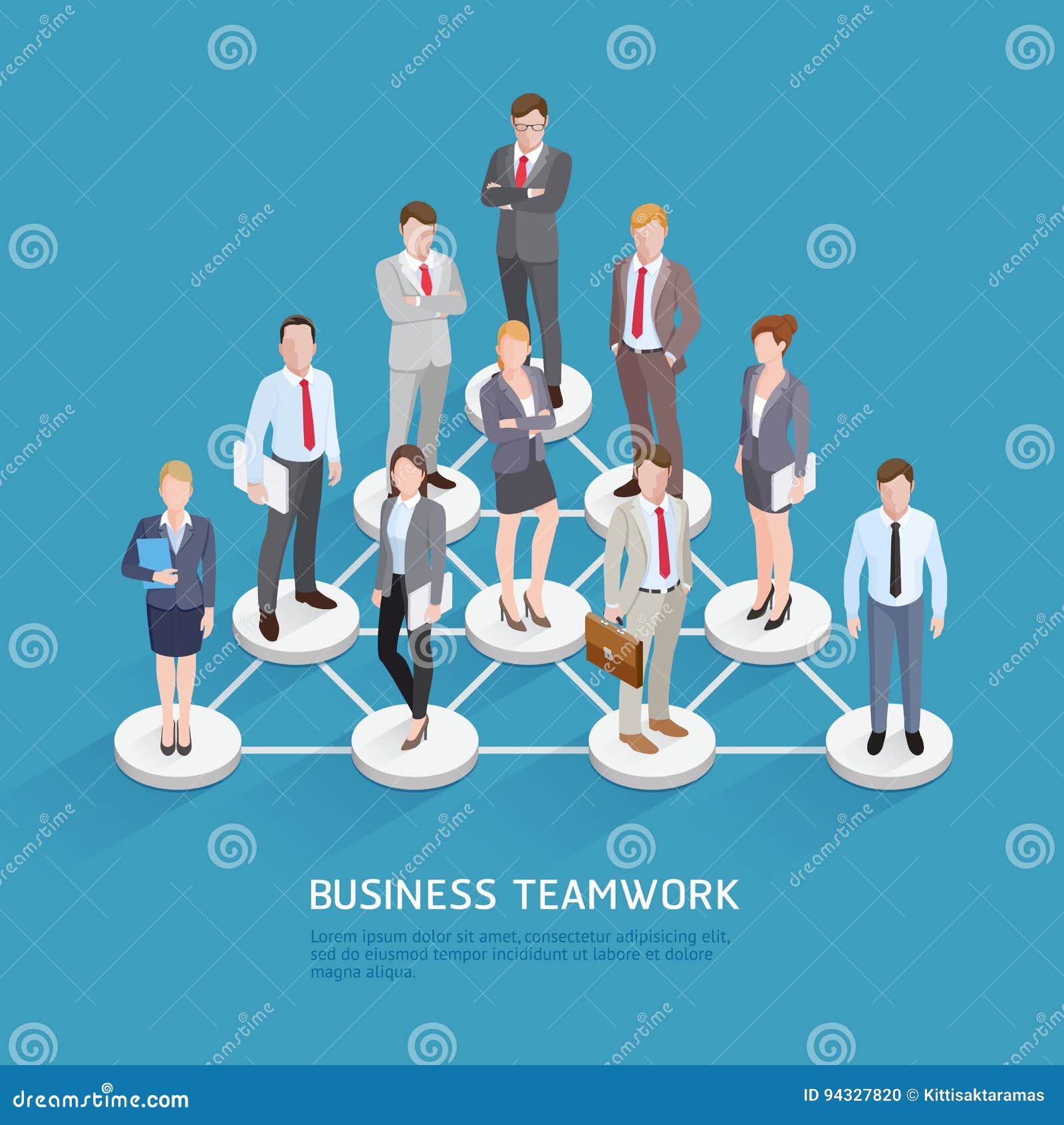 Business Teamwork Concepts. Stock Vector - Illustration of creative ...