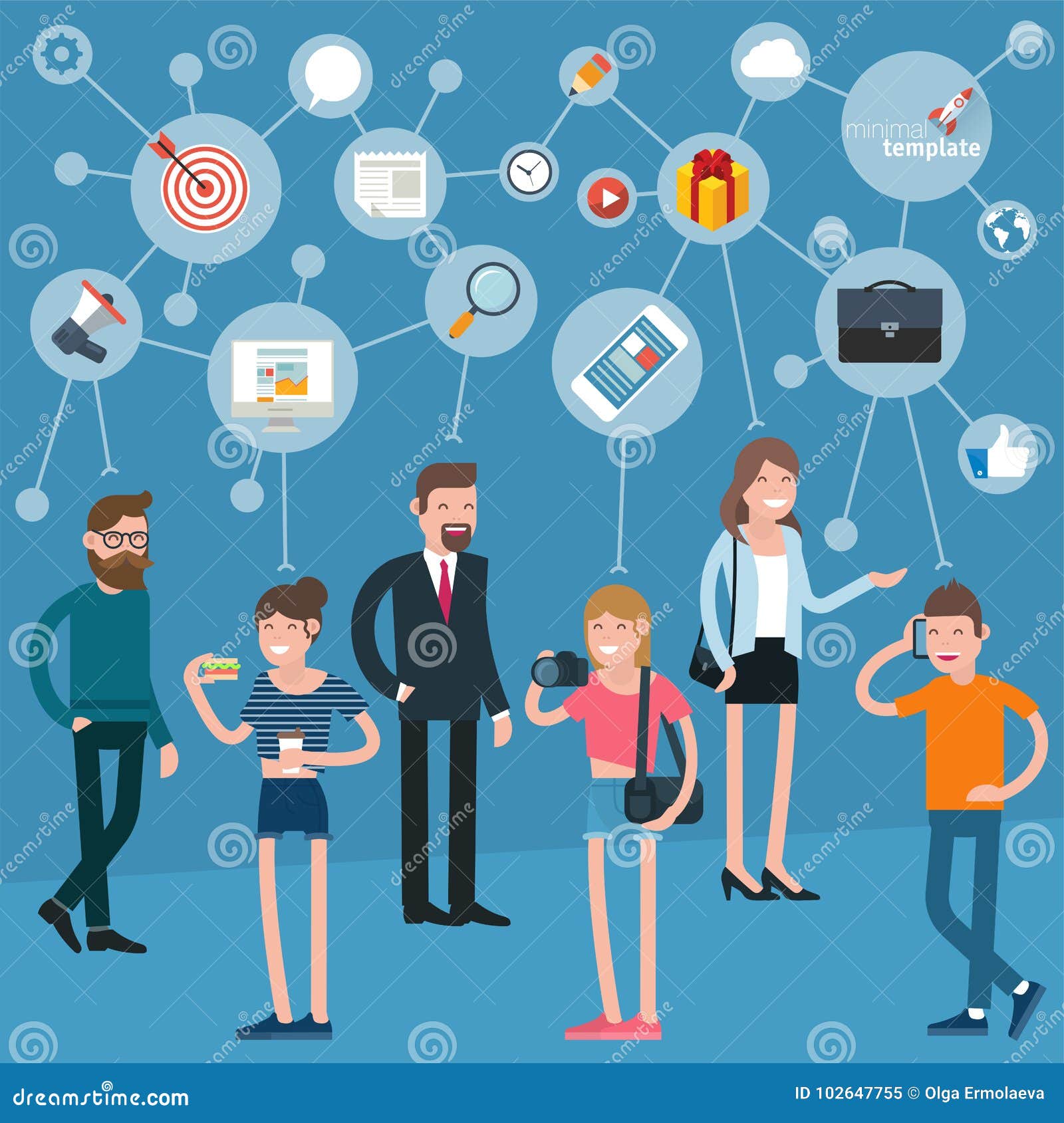 Business Teamwork Infographics. Stock Vector - Illustration of person ...