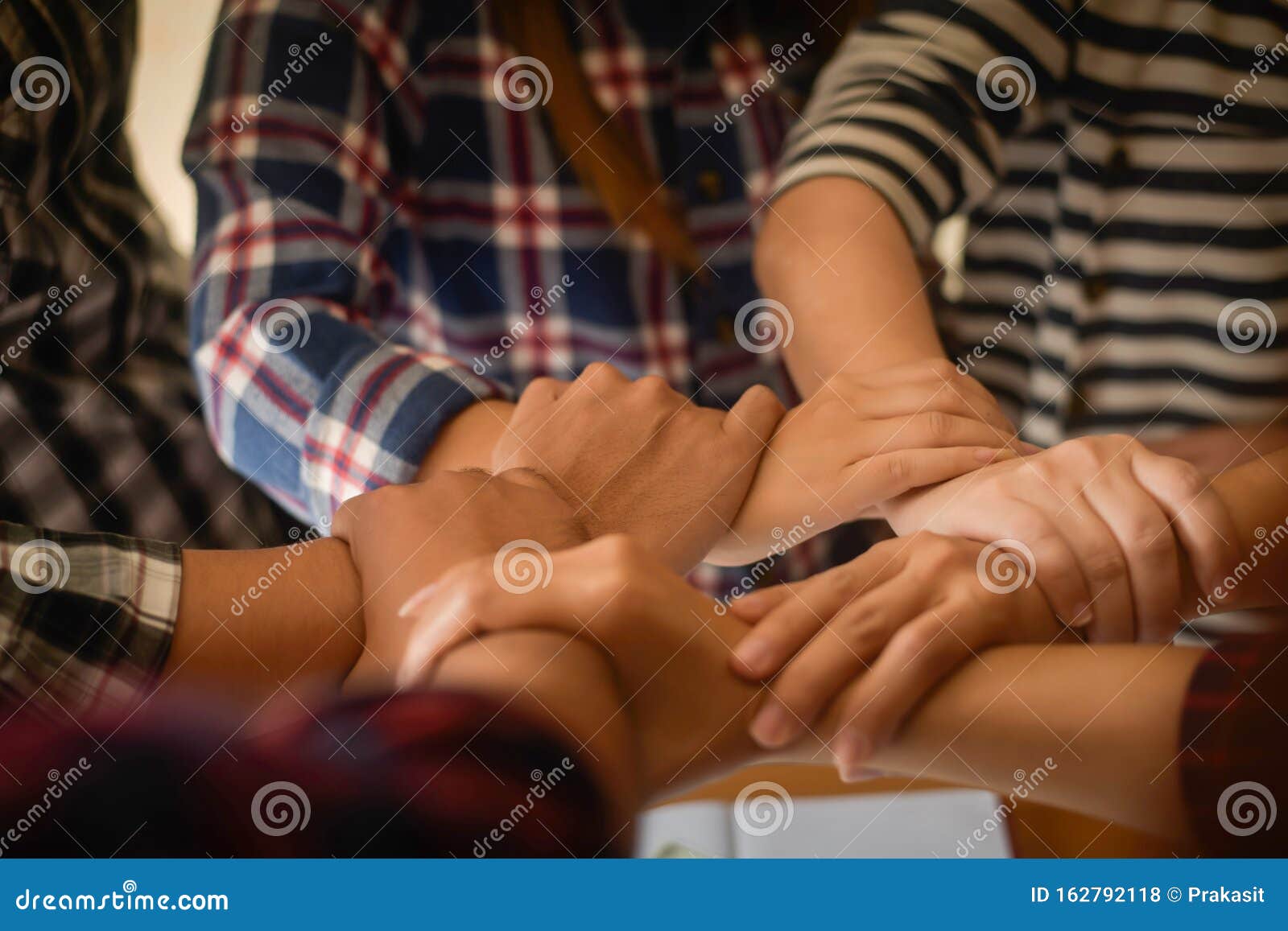 Business Teamwork Join Hands Together. Business Teamwork Stock Photo ...