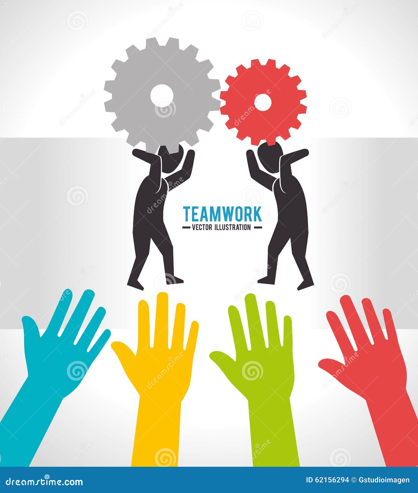 Business Teamwork and Leadership Stock Illustration - Illustration of ...