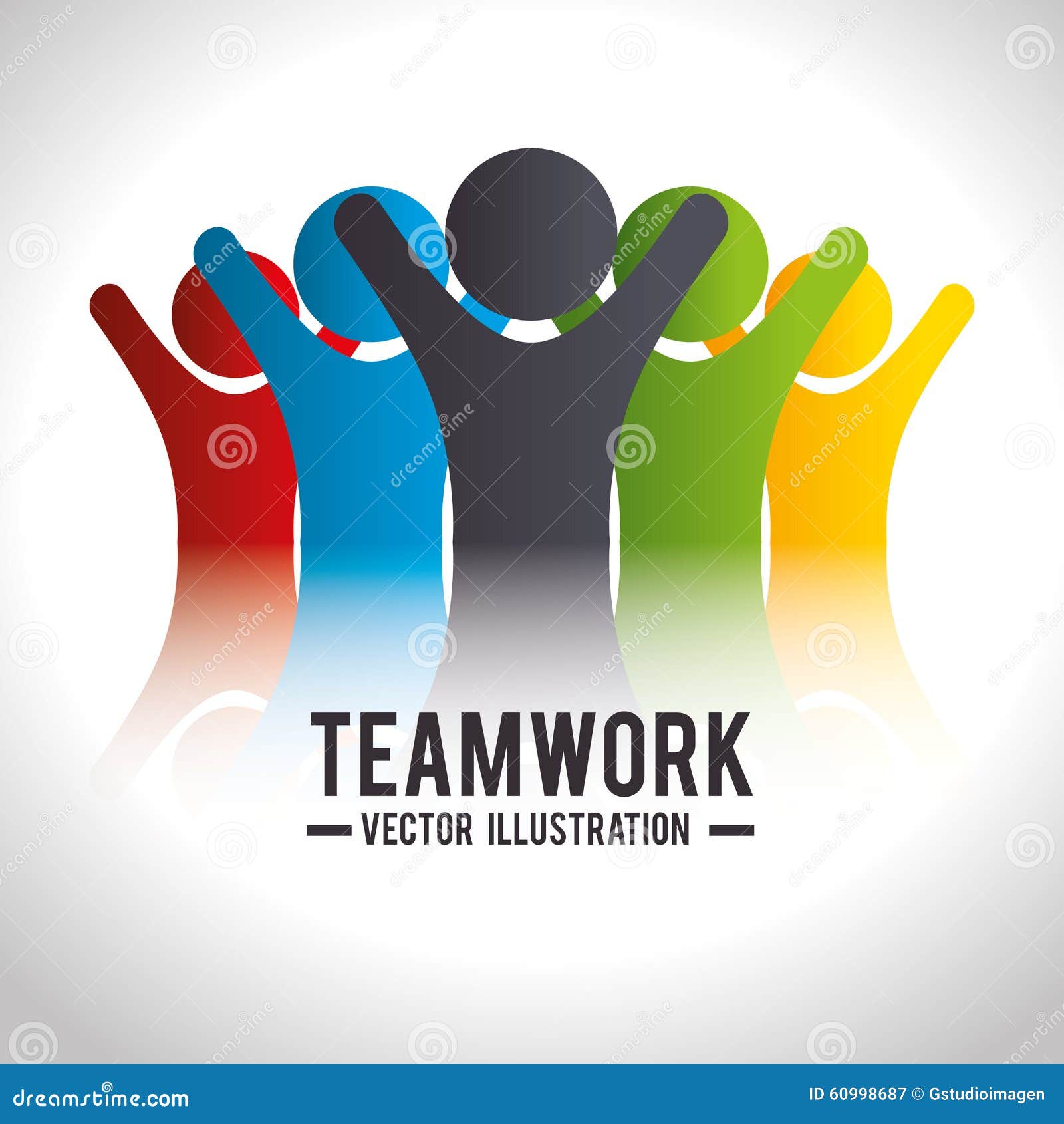 Business Teamwork and Leadership Stock Vector - Illustration of person ...