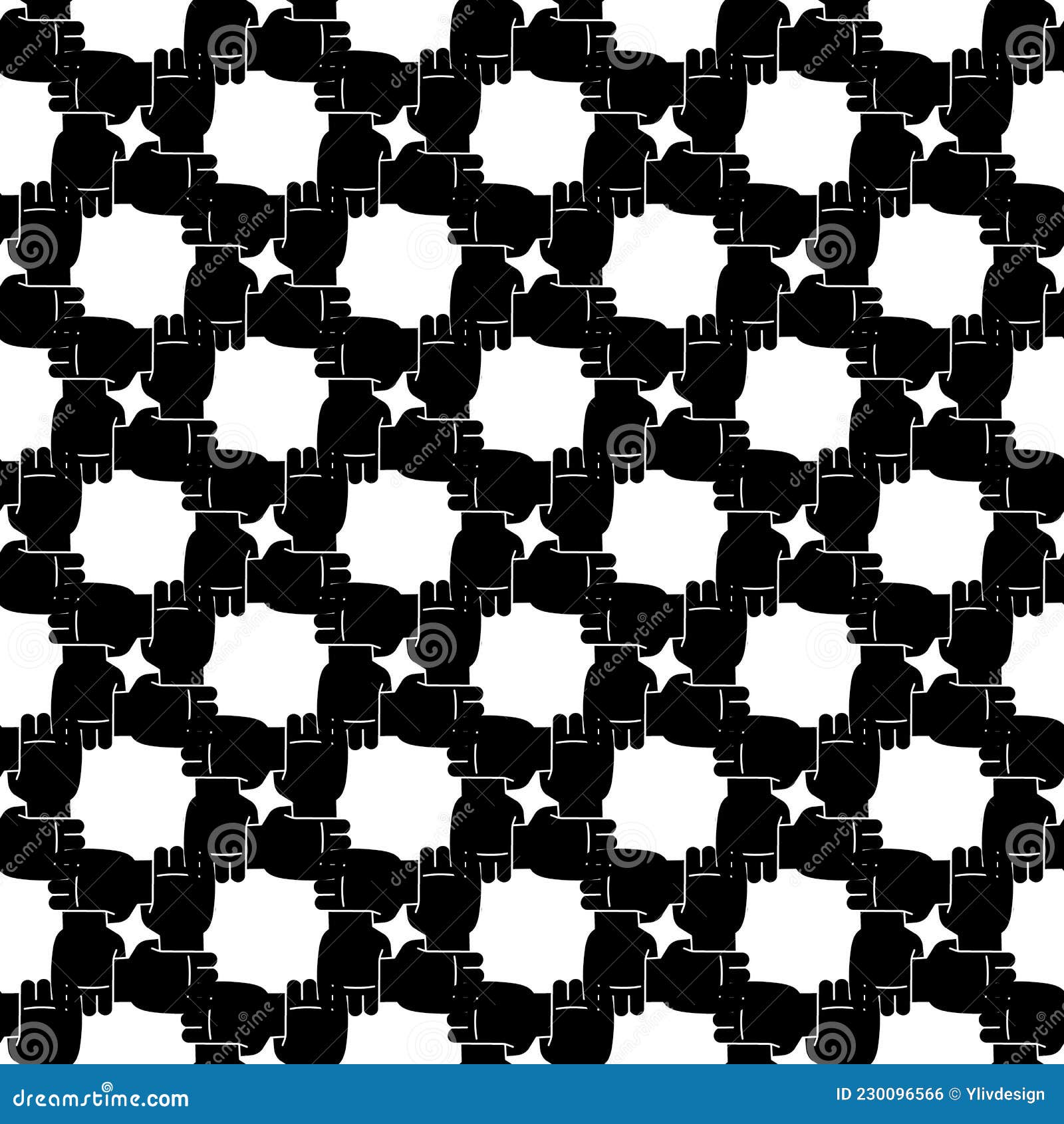 Business Teamwork Pattern Seamless Vector Stock Vector - Illustration ...