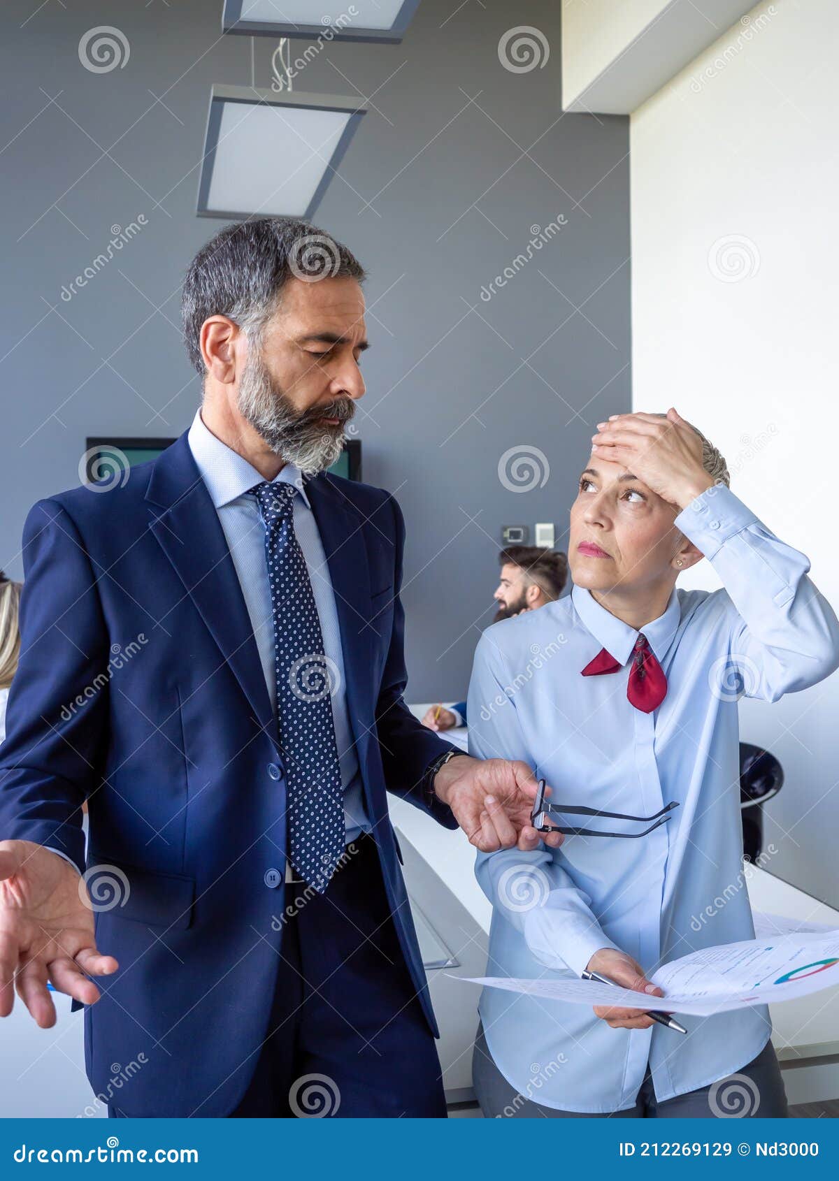 Business, Teamwork, People and Crisis Concept. Business People Solving ...