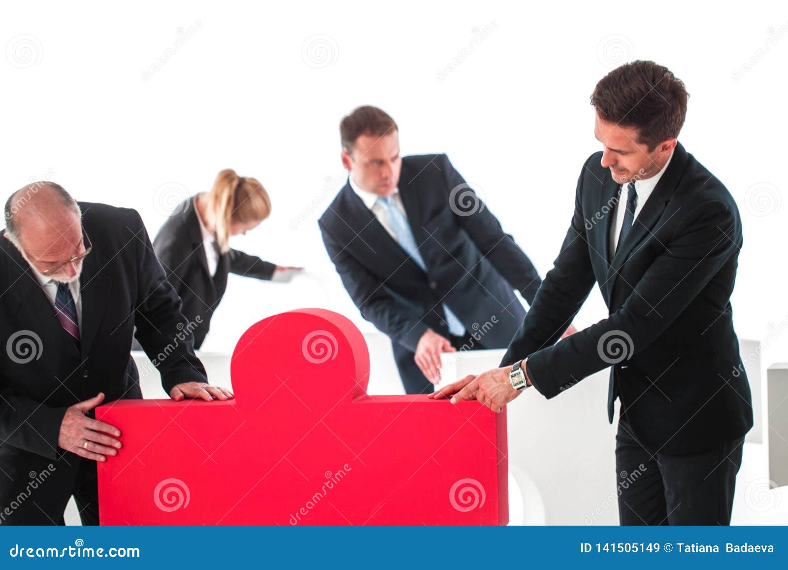 Business Teamwork and Problem Solution Stock Image - Image of ...