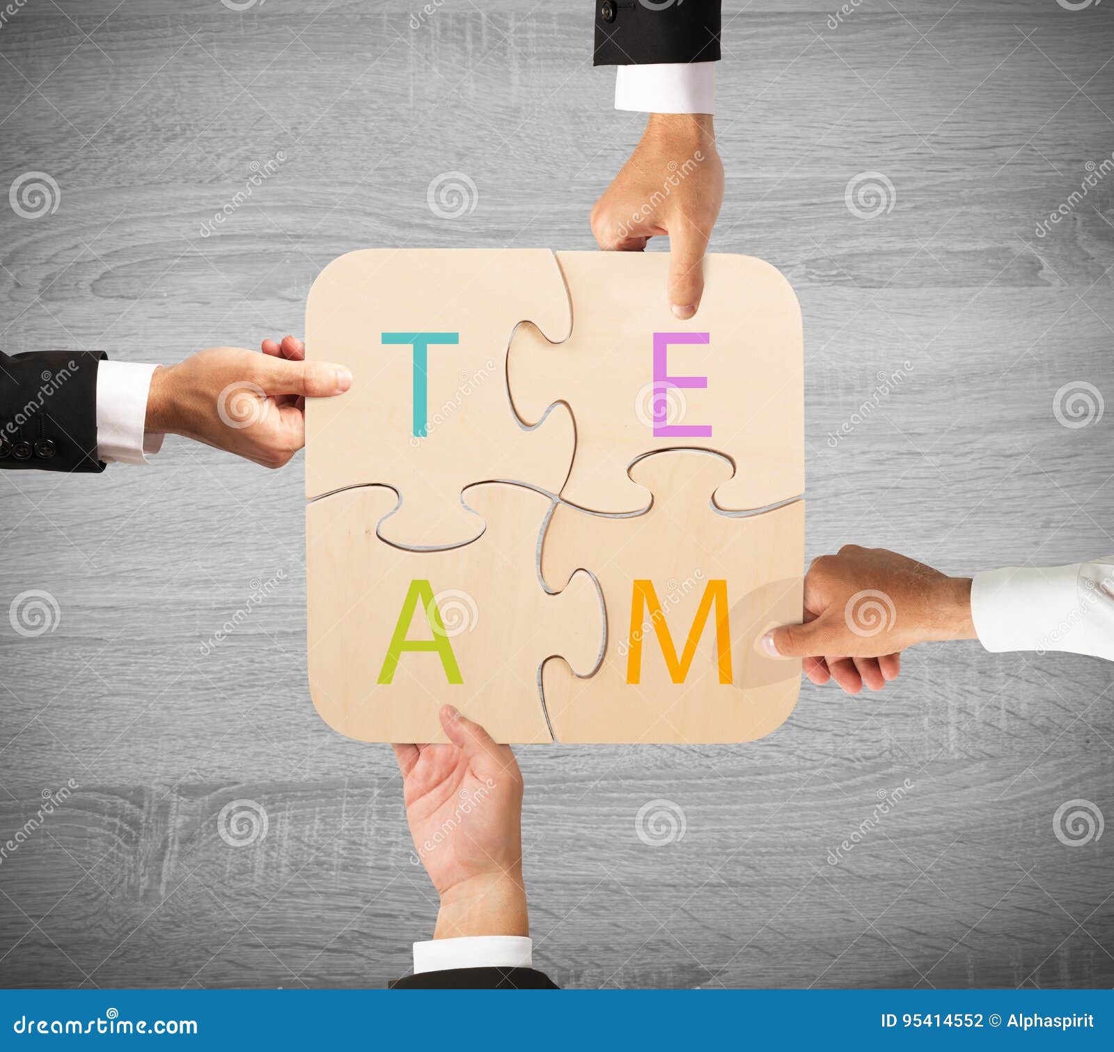 Business teamwork puzzle stock photo. Image of business - 95414552