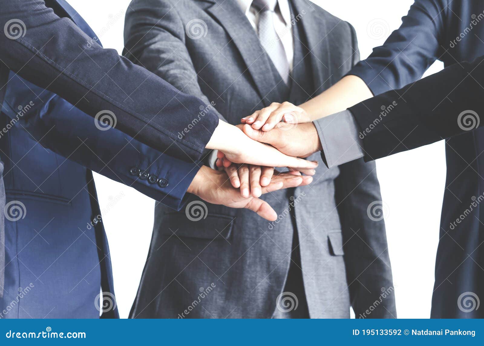 Business Teamwork Stack Hands - Team Work Concept Stock Photo - Image ...