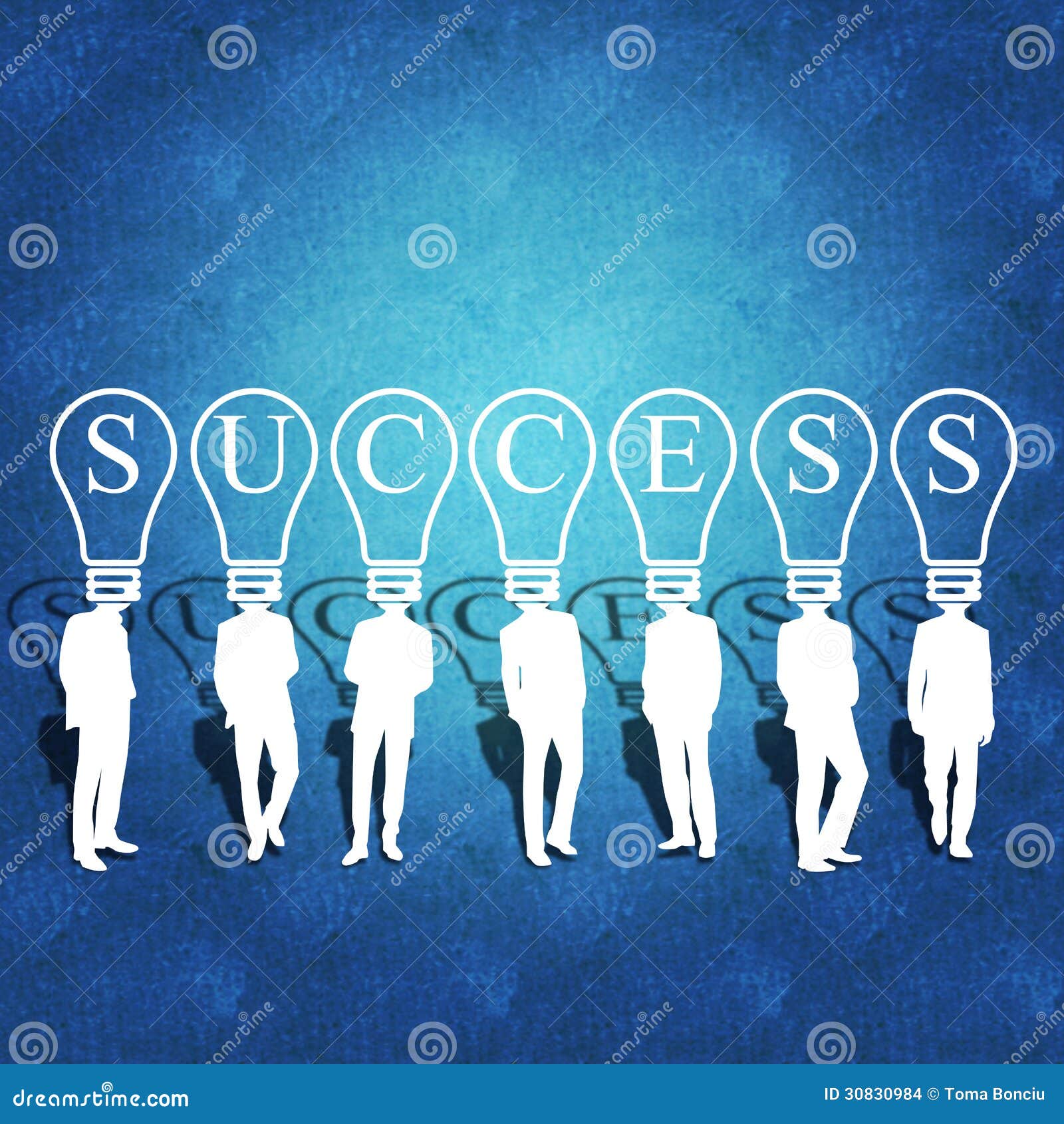 Business Teamwork and Success Stock Illustration - Illustration of ...