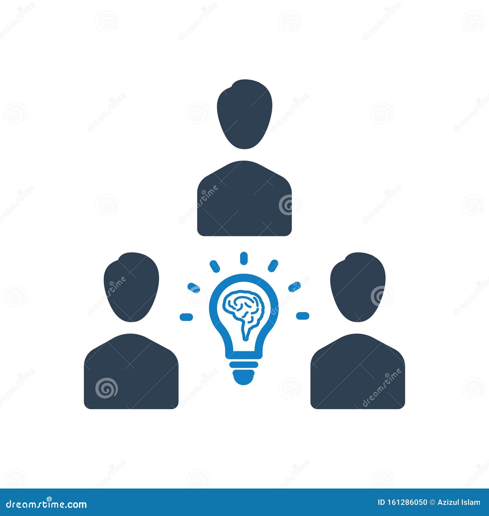 Business Teamwork, Support Team Icon Stock Vector - Illustration of ...