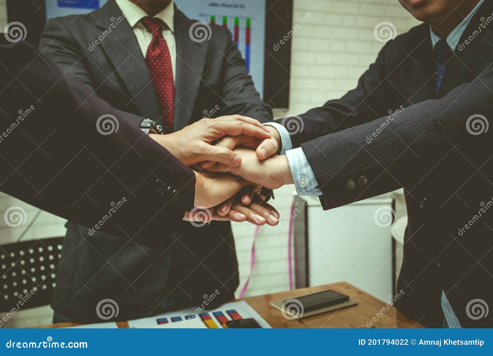 Business Teamwork To Cooperate in the Work in the Enterprise Stock ...