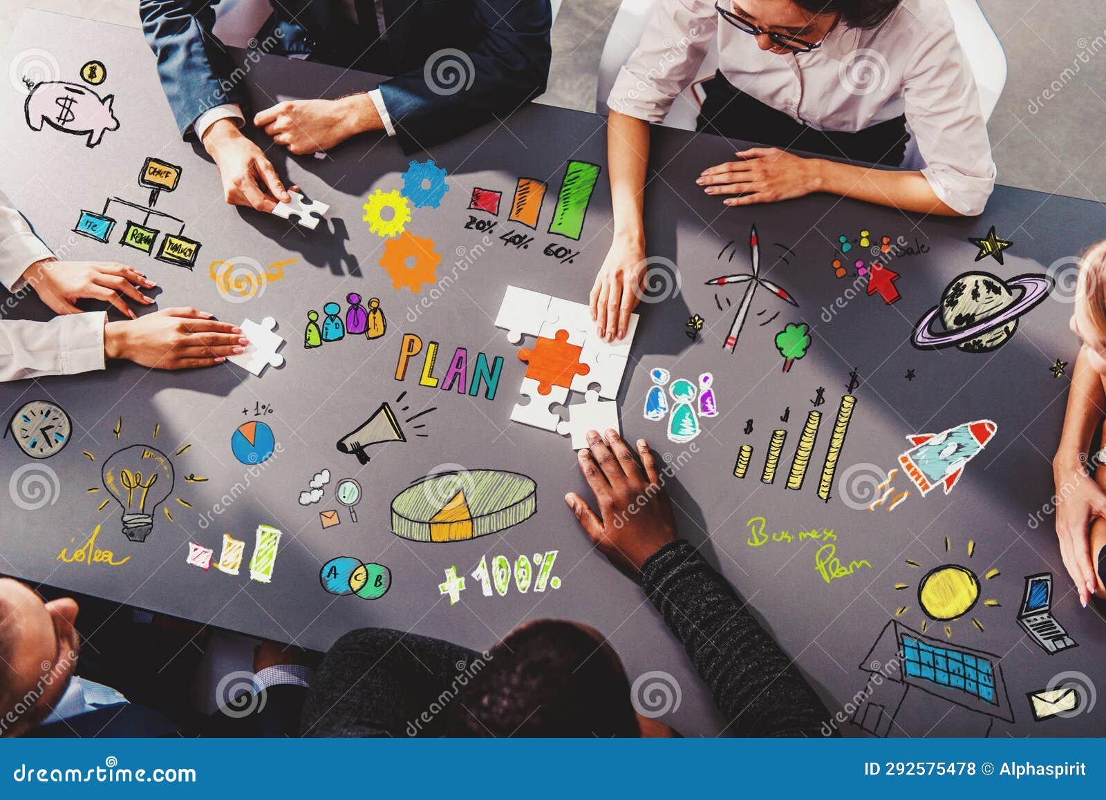 Business People that Together on New Projects Stock Photo - Image of ...