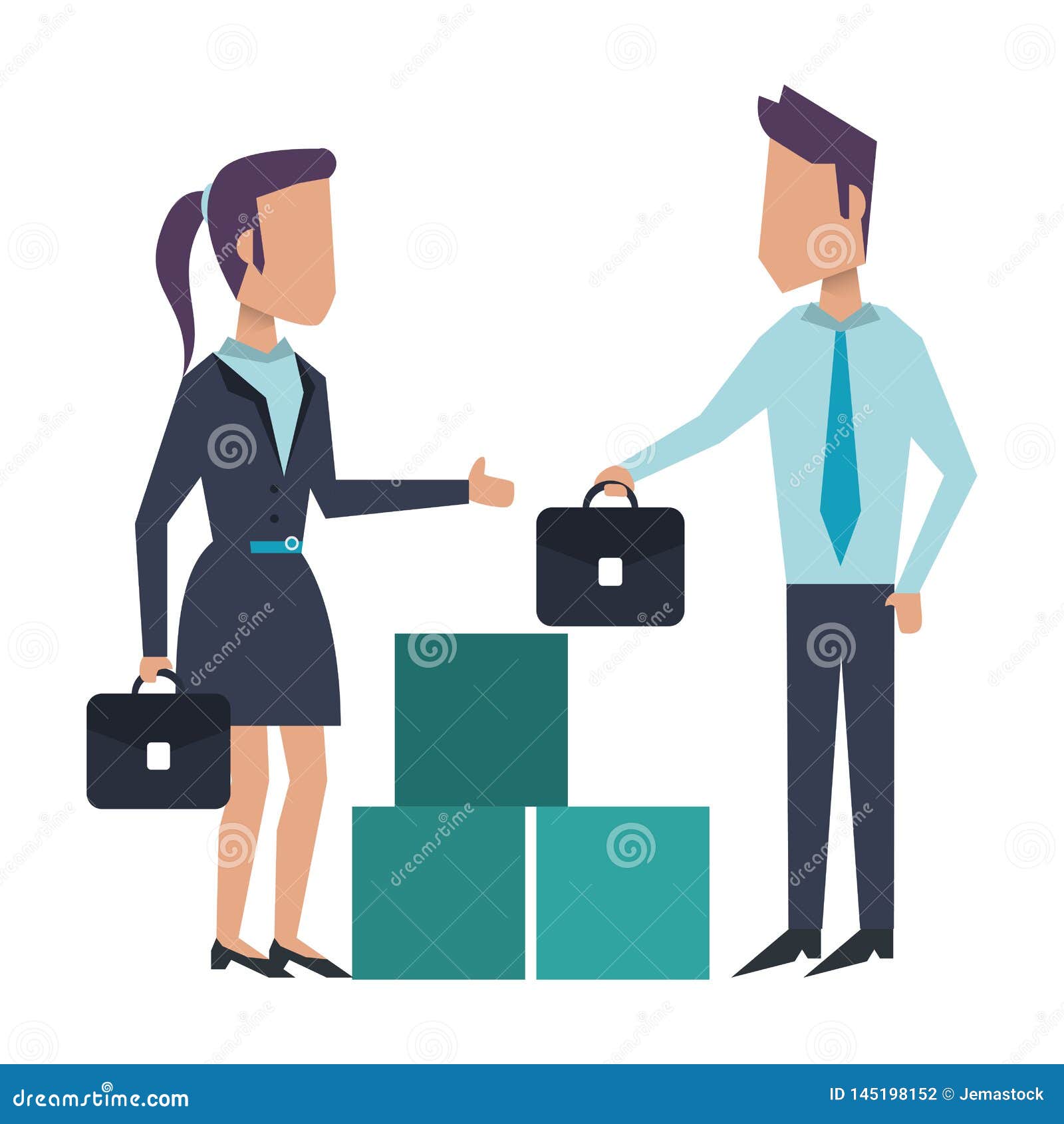 Business Teamwork Workers Avatar Stock Vector - Illustration of sitting ...