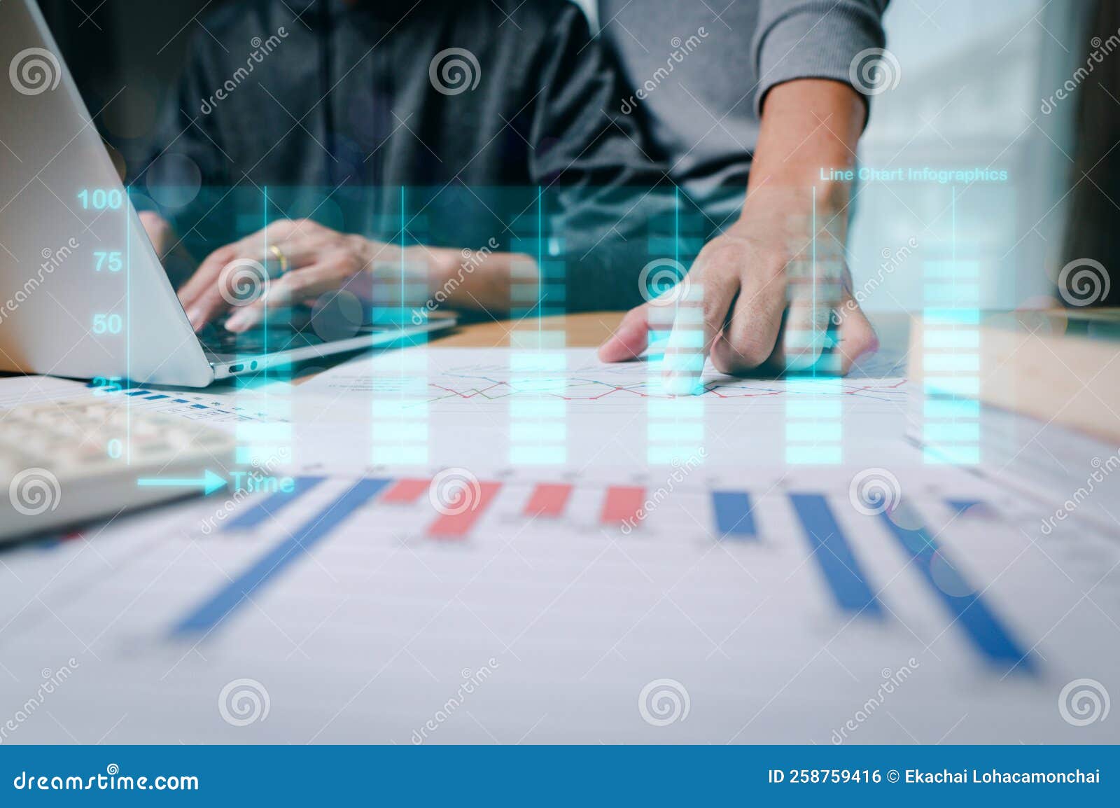 Business Teamwork and Working on Digital Tablet. Concept of Digital ...