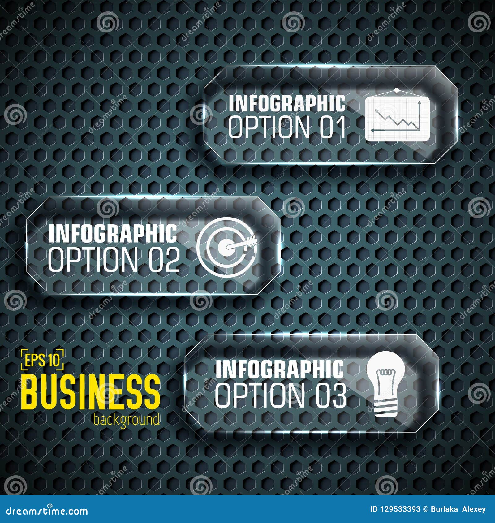 Business Tech Infographic Template with Text Fields. Vector ...