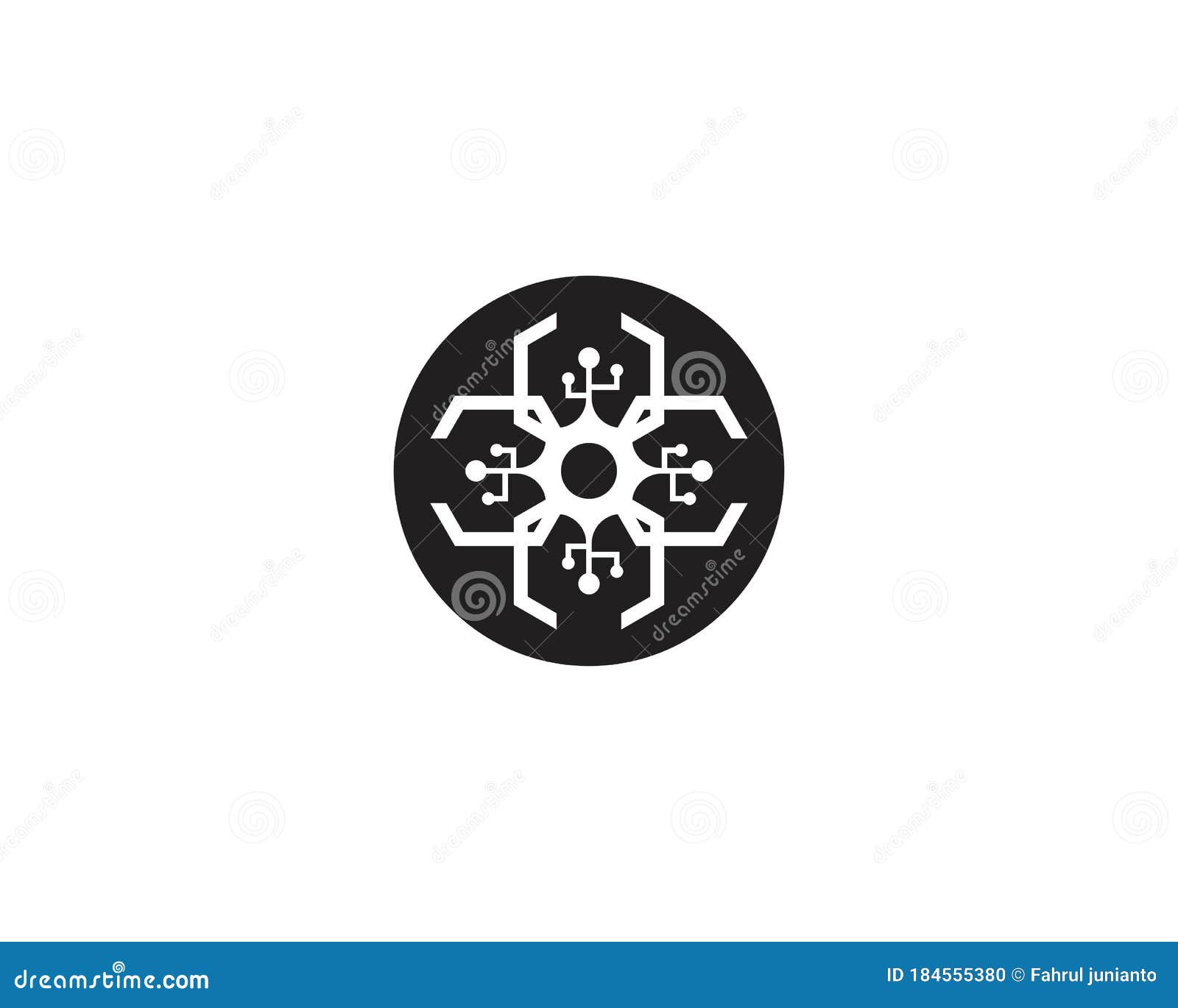 Business Techno Logo Vector Template Stock Vector - Illustration of ...