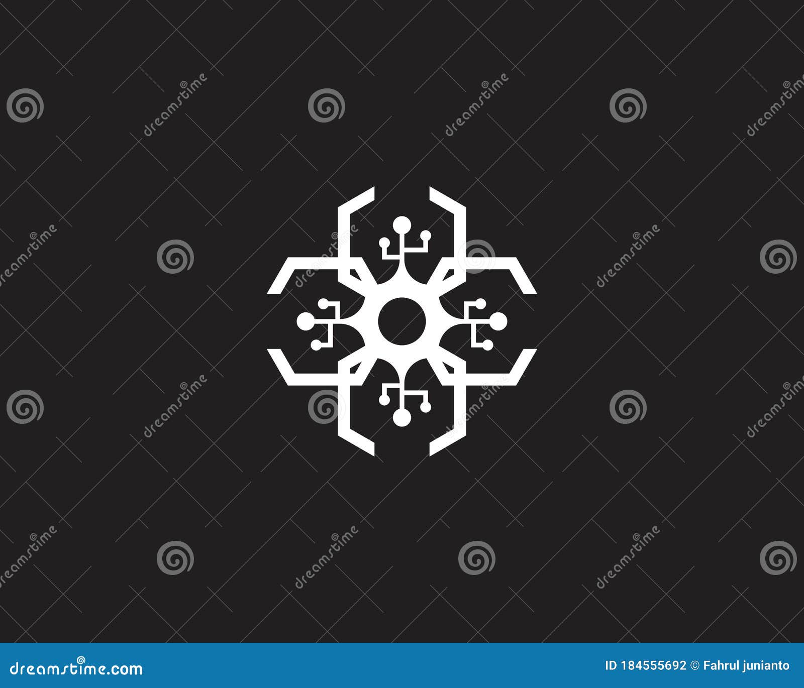 Business Techno Logo Vector Template Stock Vector - Illustration of ...