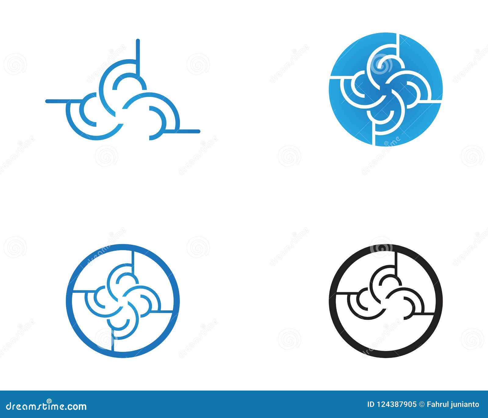 Business Techno Logo Vector Template Stock Vector - Illustration of ...