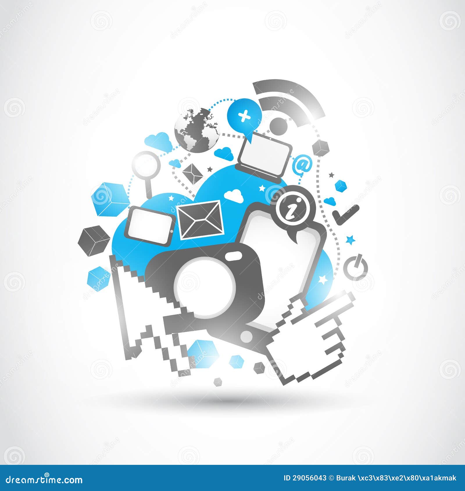 Business Technological Changes Stock Vector - Illustration of modern ...