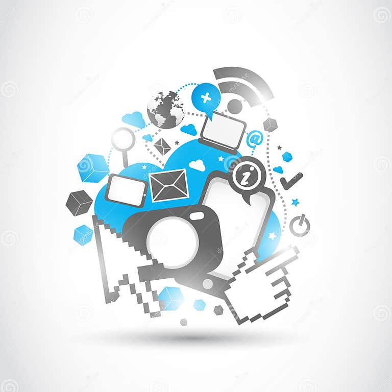 Business Technological Changes Stock Vector - Illustration of modern ...