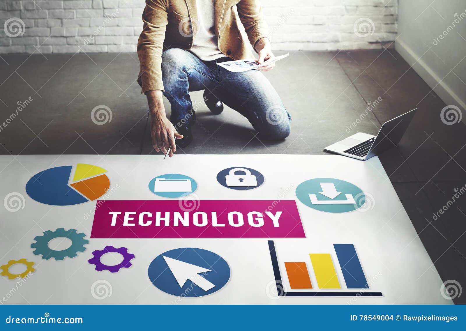 Business Technology Advanced Graphics Concept Stock Photo - Image of ...