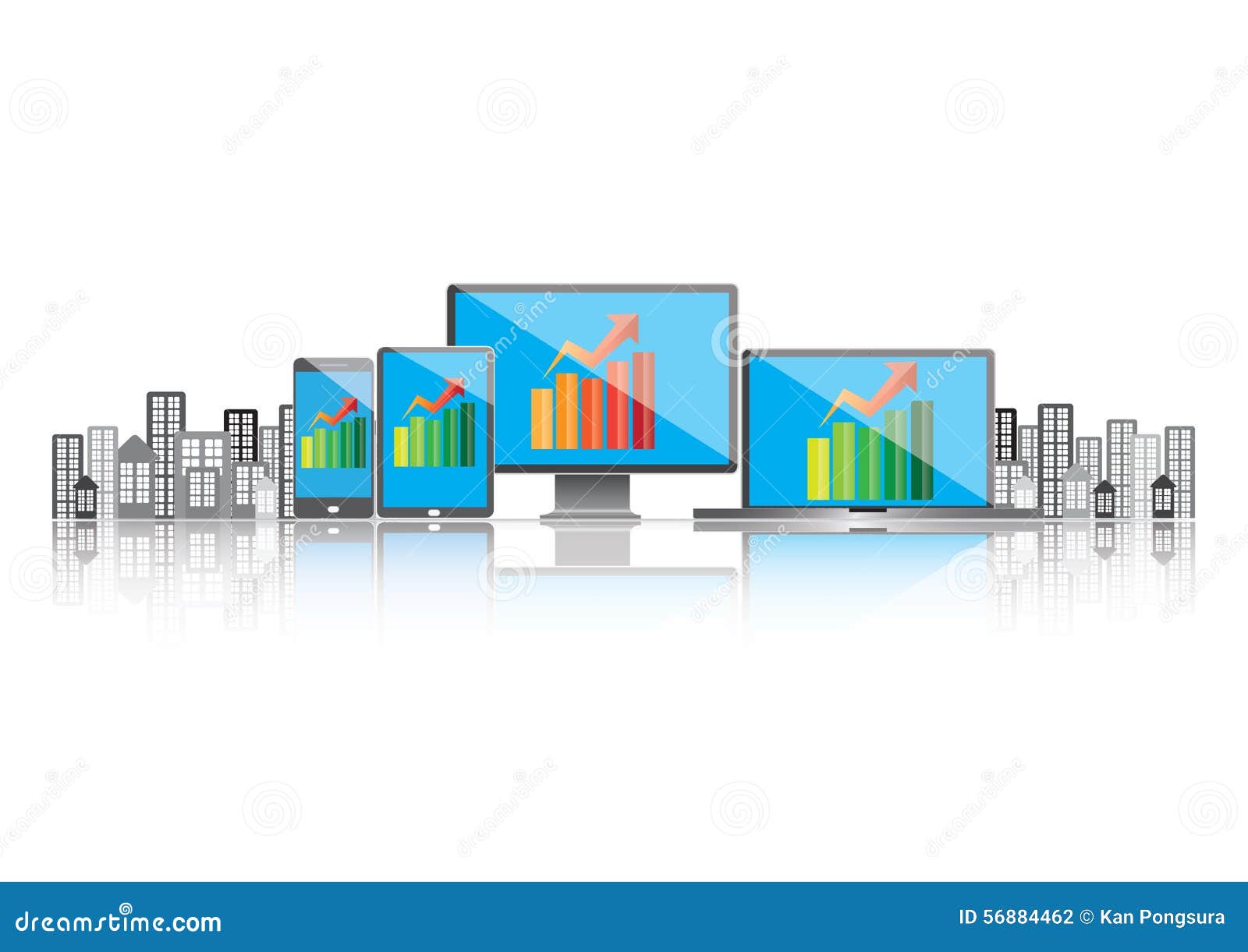 Business Technology Background Stock Illustration - Illustration of ...