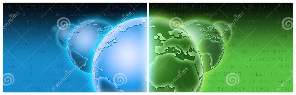 Business and Technology Banner, Header Stock Illustration ...