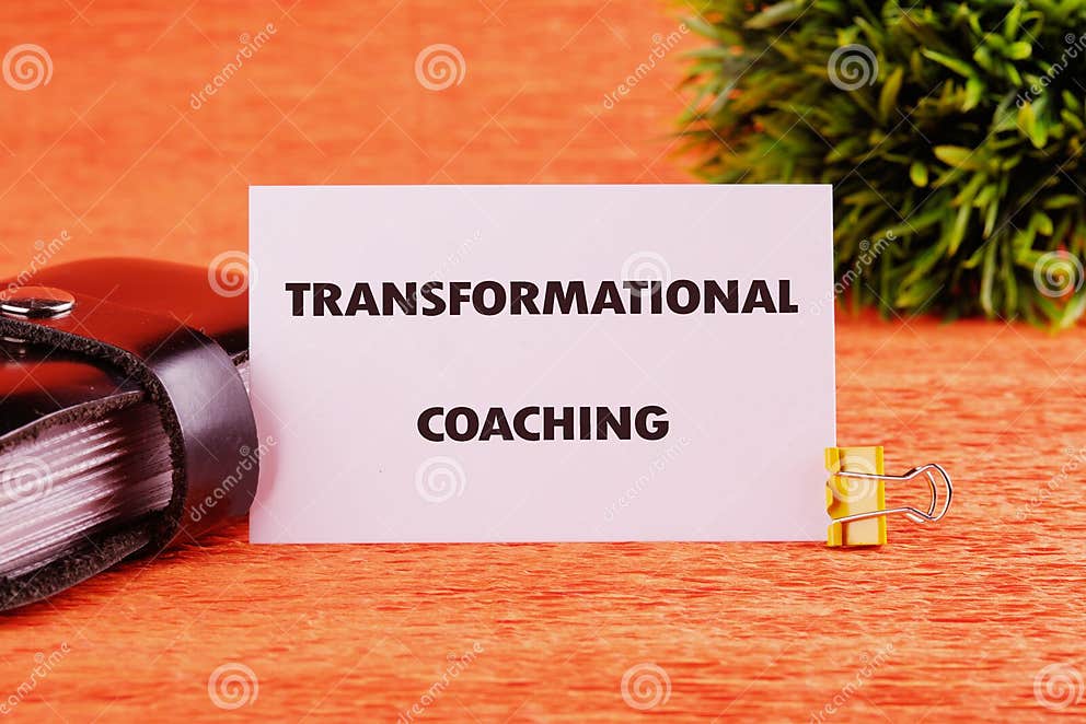 Business and Technology Concept. the TRANSFORMATIONAL COACHING Concept Phrase on a White ...