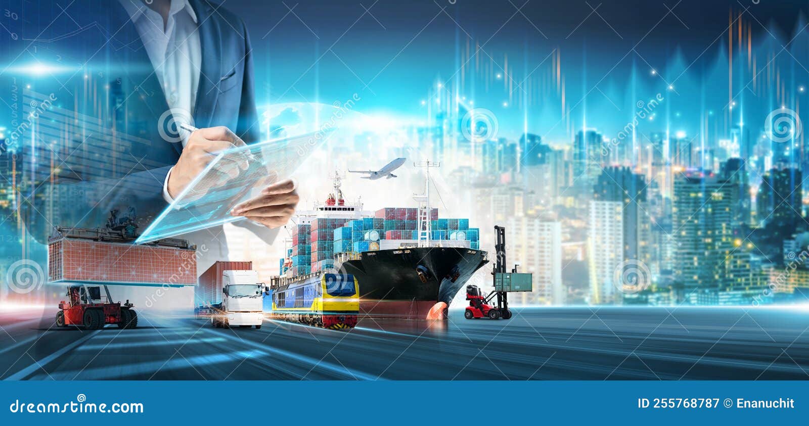 Business and Technology Digital Future of Cargo Containers Logistics ...