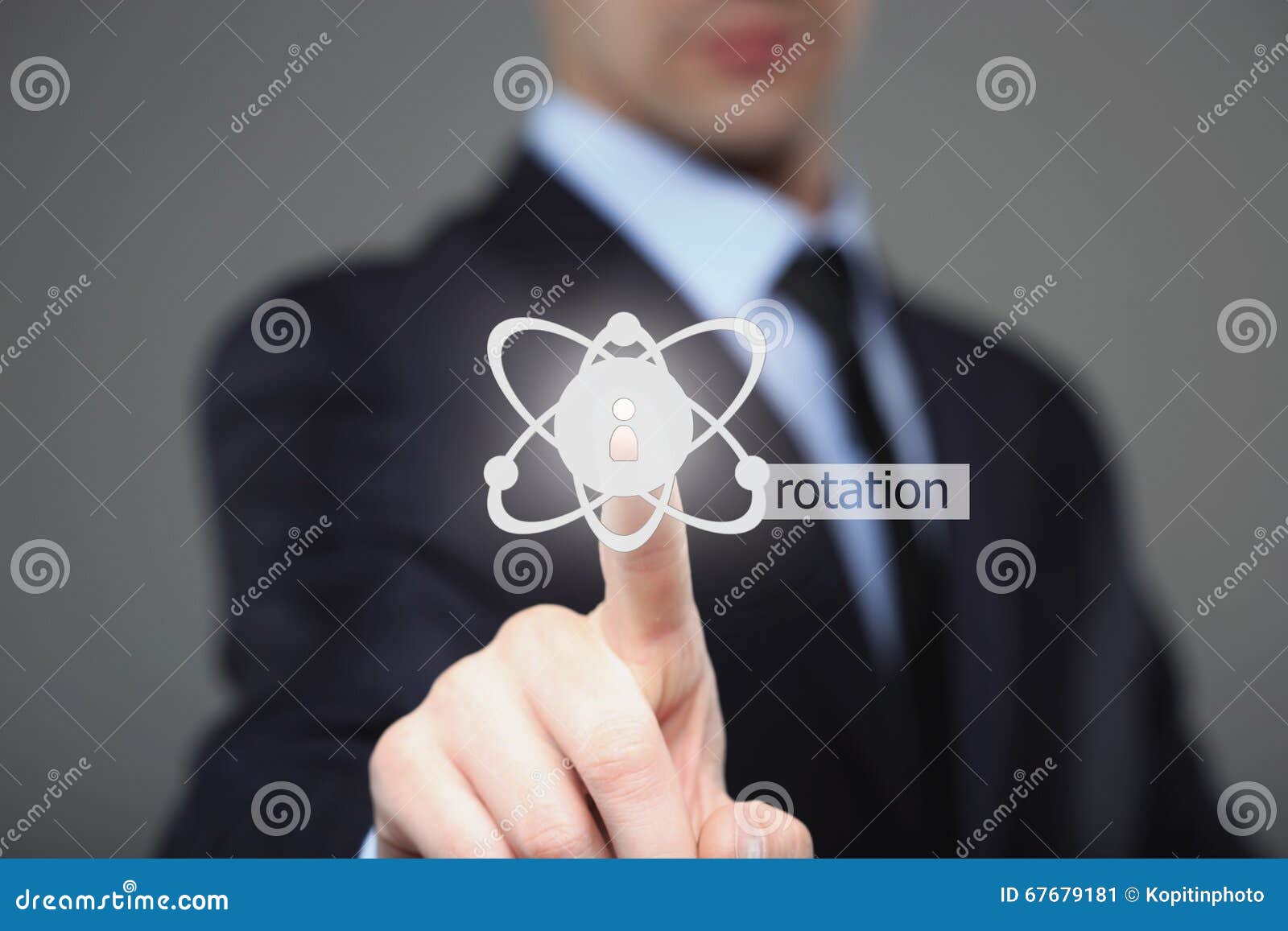 Business, Technology and Internet Concept - Businessman Pressing ...