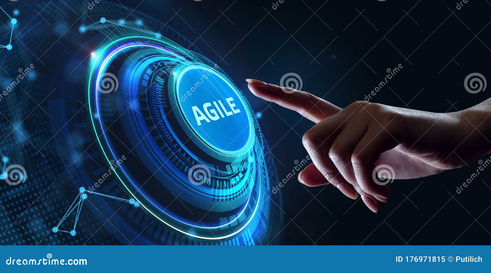 Business, Technology, Internet and Network Concept. Agile Software ...