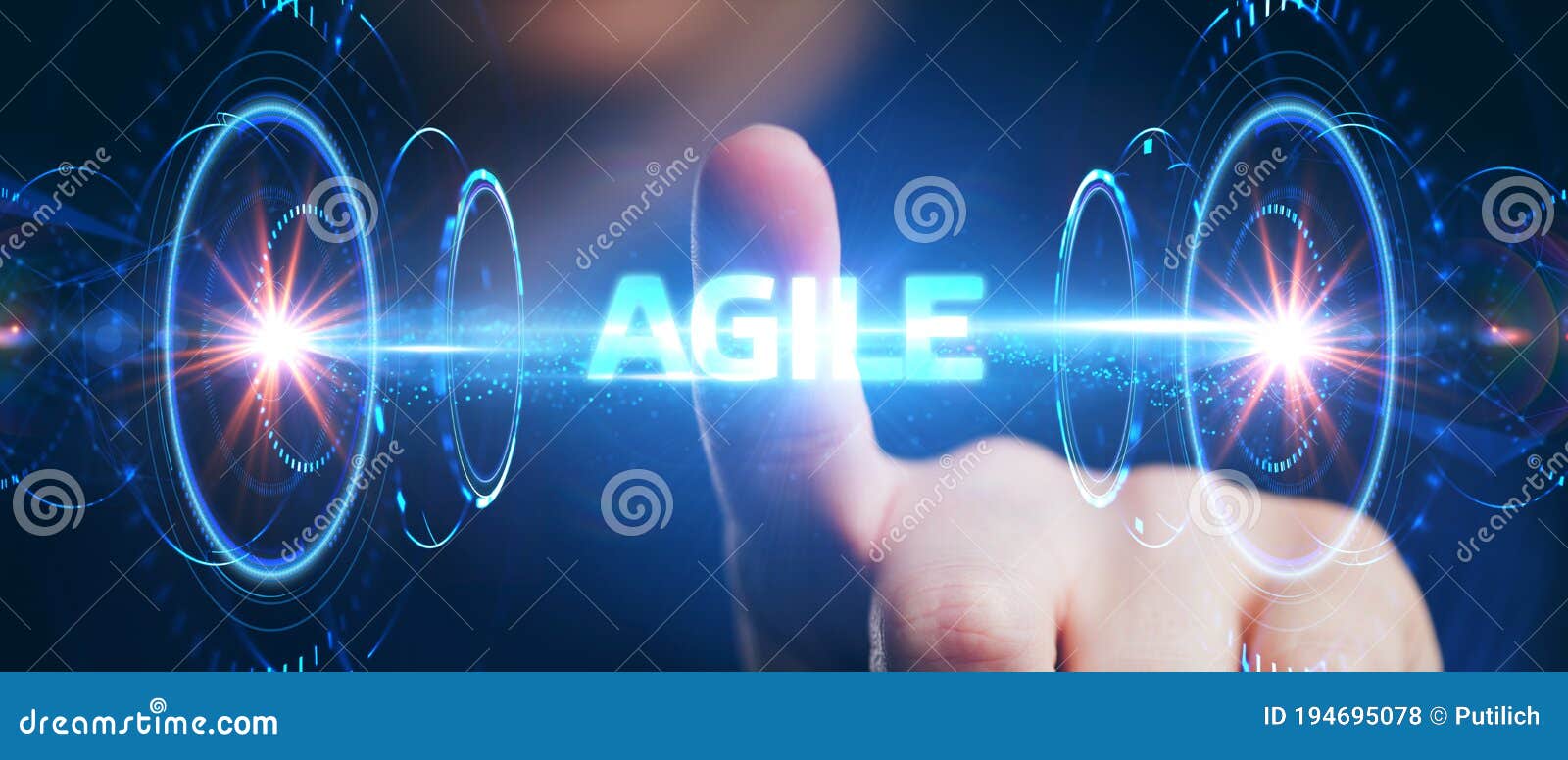 Business, Technology, Internet and Network Concept. Agile Software ...