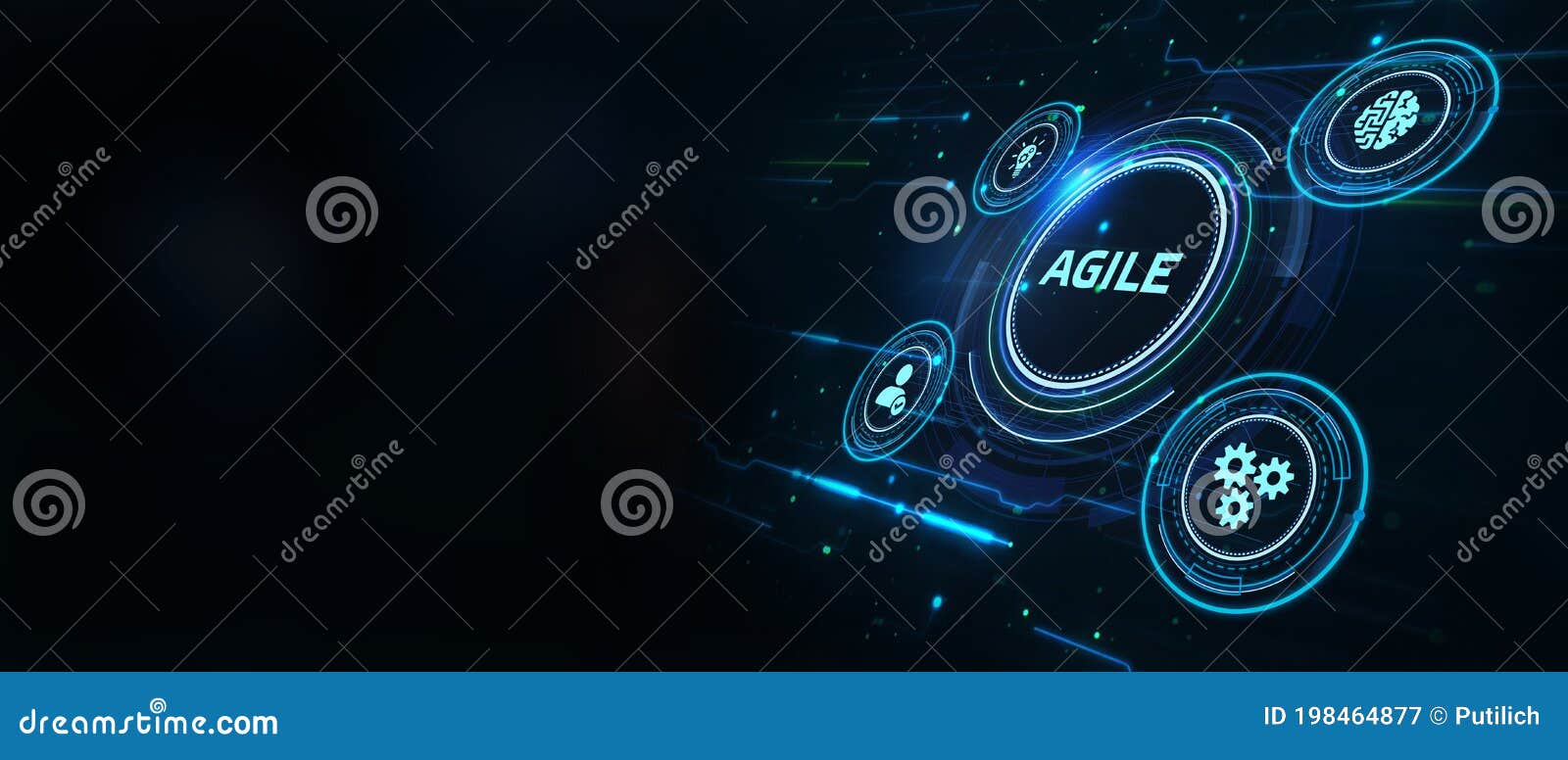 Business, Technology, Internet and Network Concept. Agile Software ...