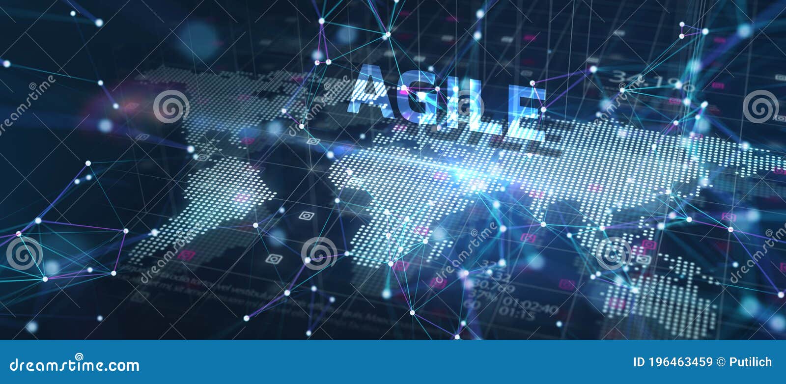 Business, Technology, Internet and Network Concept. Agile Software ...